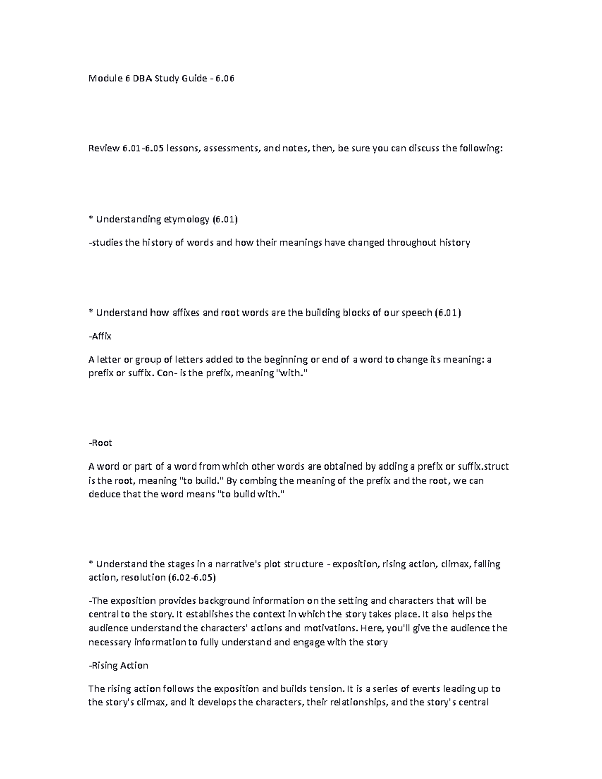 Copy of Copy of 5.07 - Module 5 DBA Study Guide - Module 6 DBA Study ...