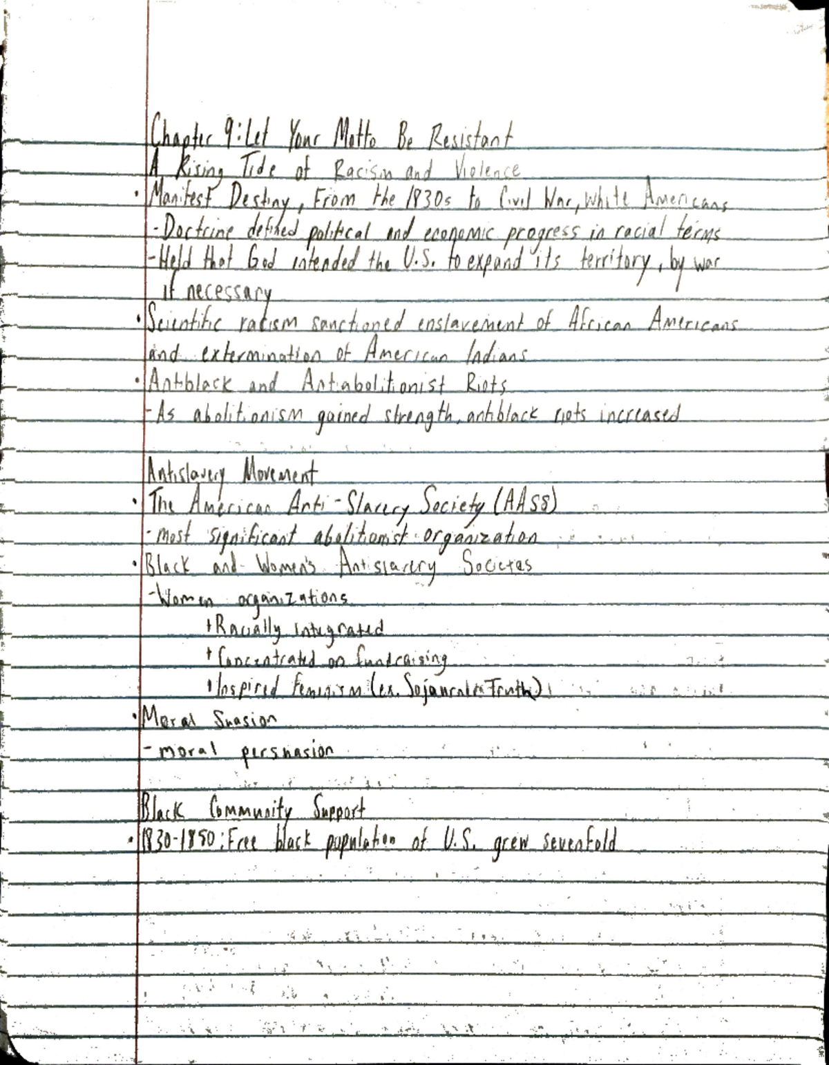 Chapter 9 - Professor Haith - Chapter 9:Let Your Motto Be Resistant A ...