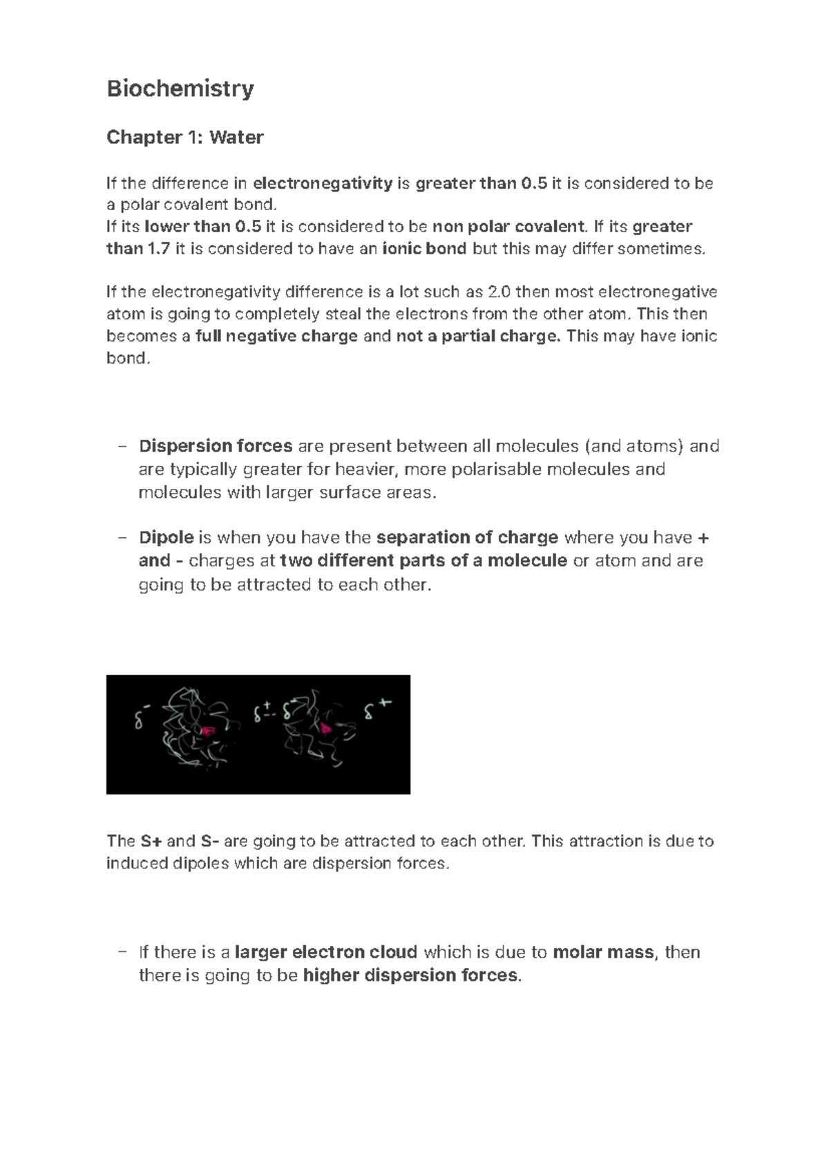 Biochemistry - Bioechemistry lecture notes for the unit ...