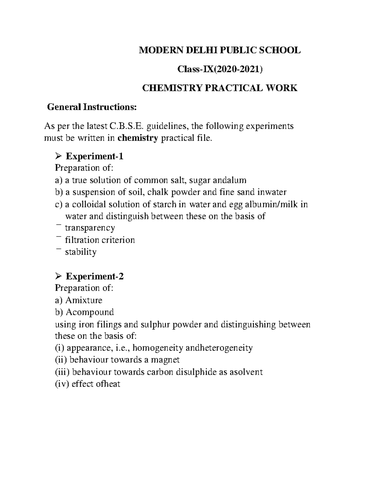 9-Practicals - notes - MODERN DELHI PUBLIC SCHOOL Class-IX(2020-2021 ...