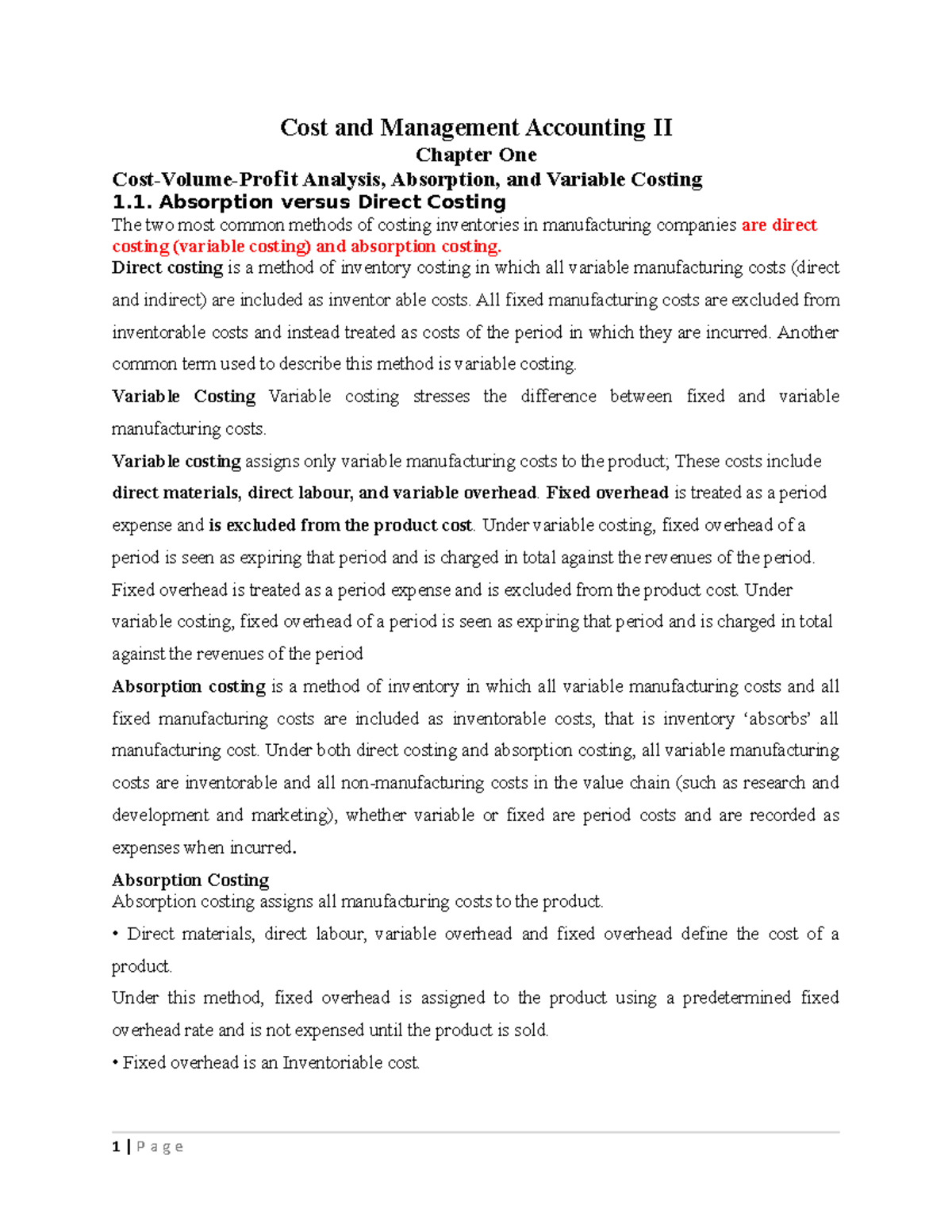 Absorption Costing - best teaching materials - Cost and Management ...