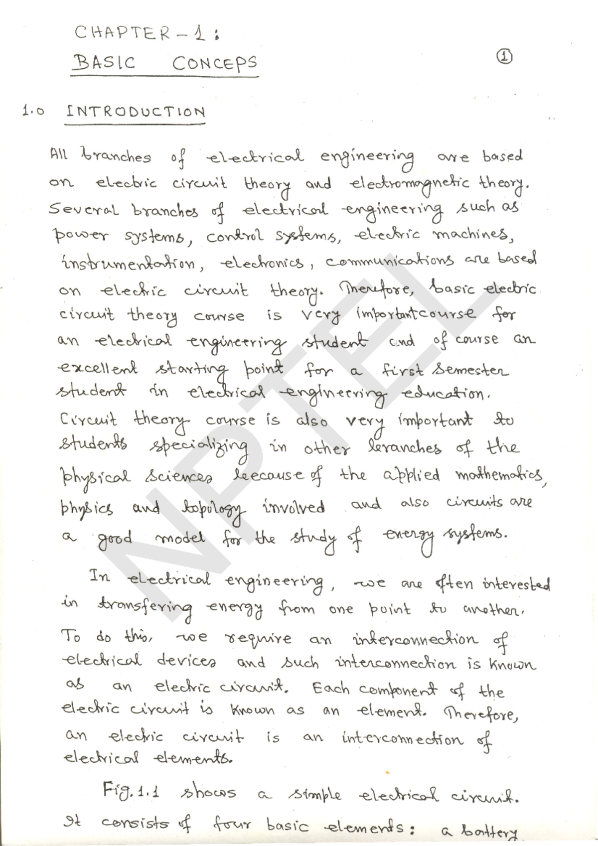 Basic concepts - Electrical and Electronics Engineering - Studocu