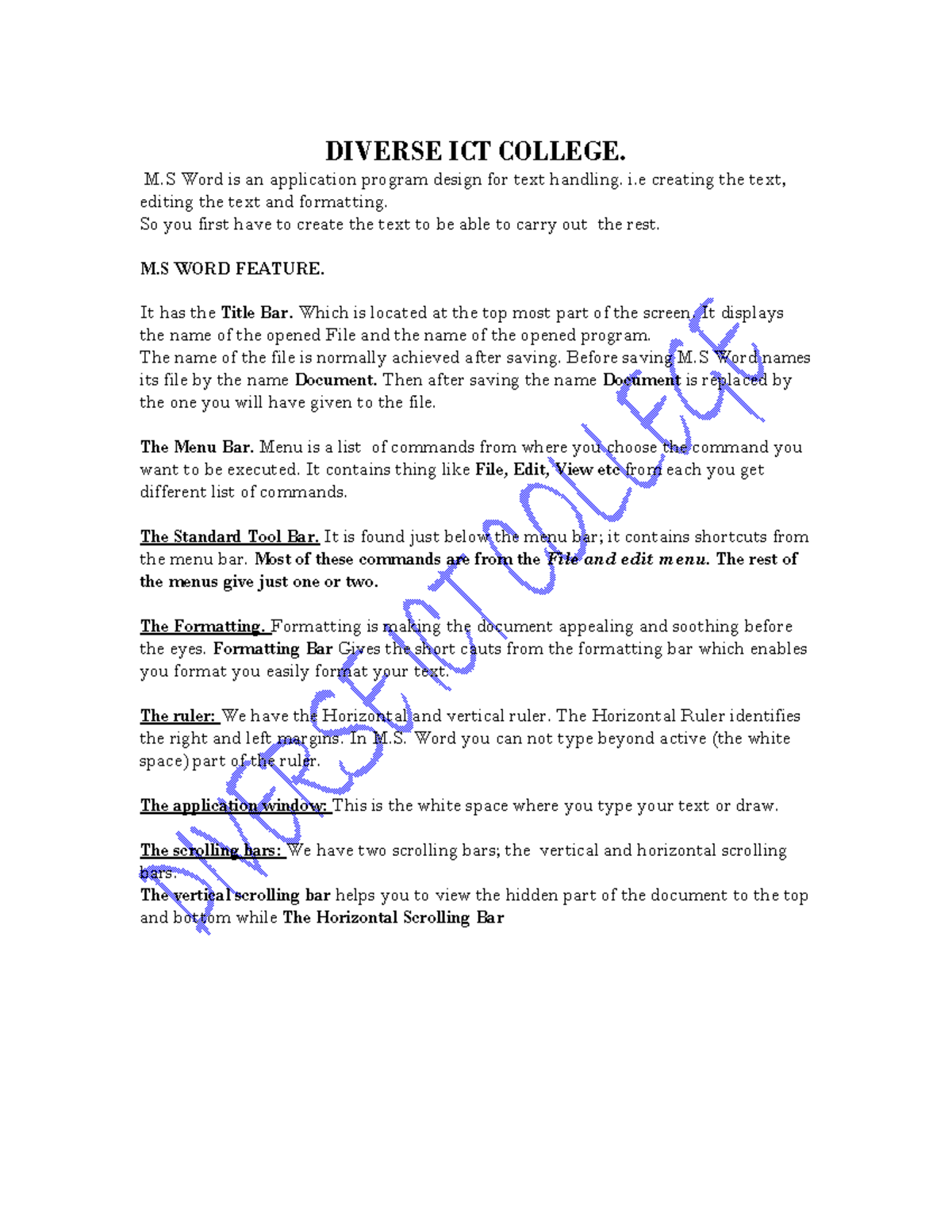 WORD TASK 1 - Computer - - Studocu