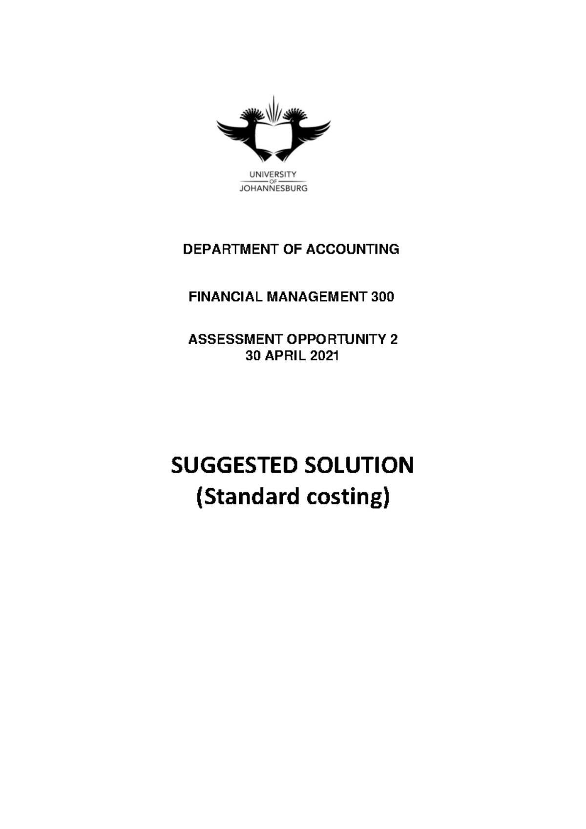 Practical Class Question Solution Unit7 - DEPARTMENT OF ACCOUNTING ...