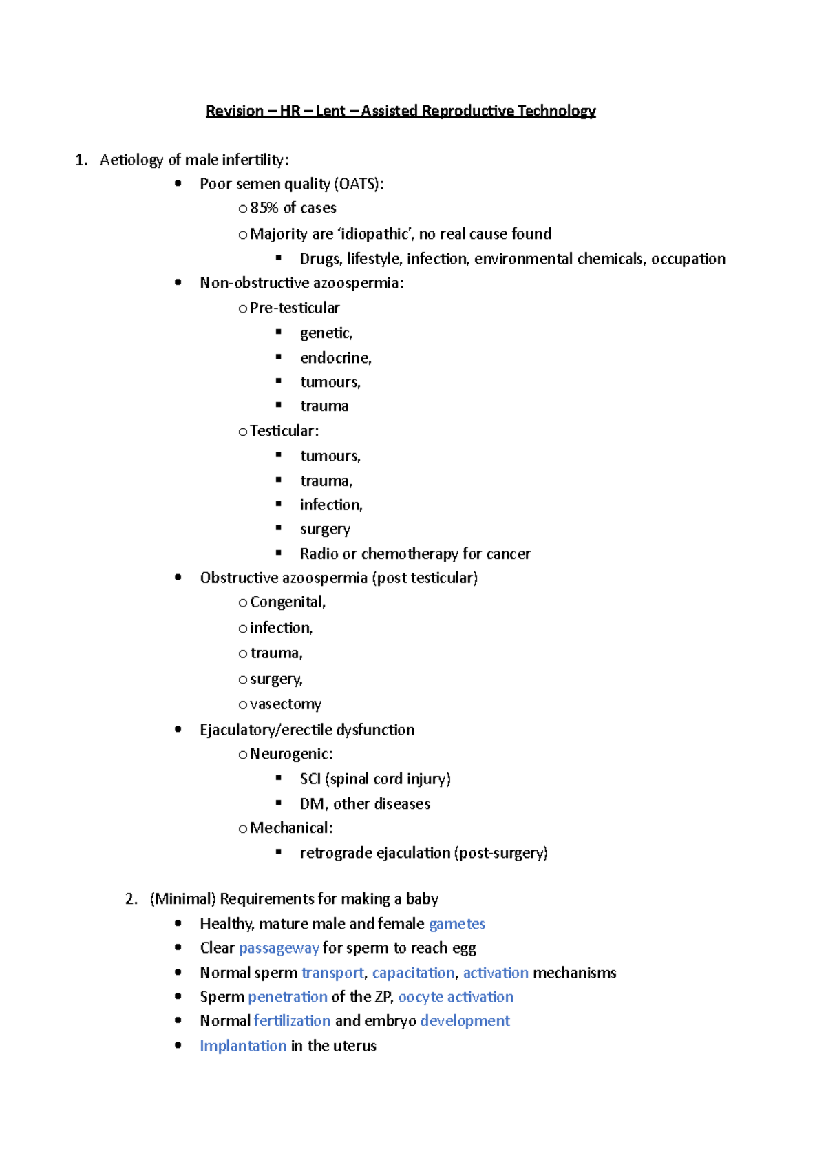 Assisted Reproductive Technology (IVF) - 2 - Revision – HR – Lent ...