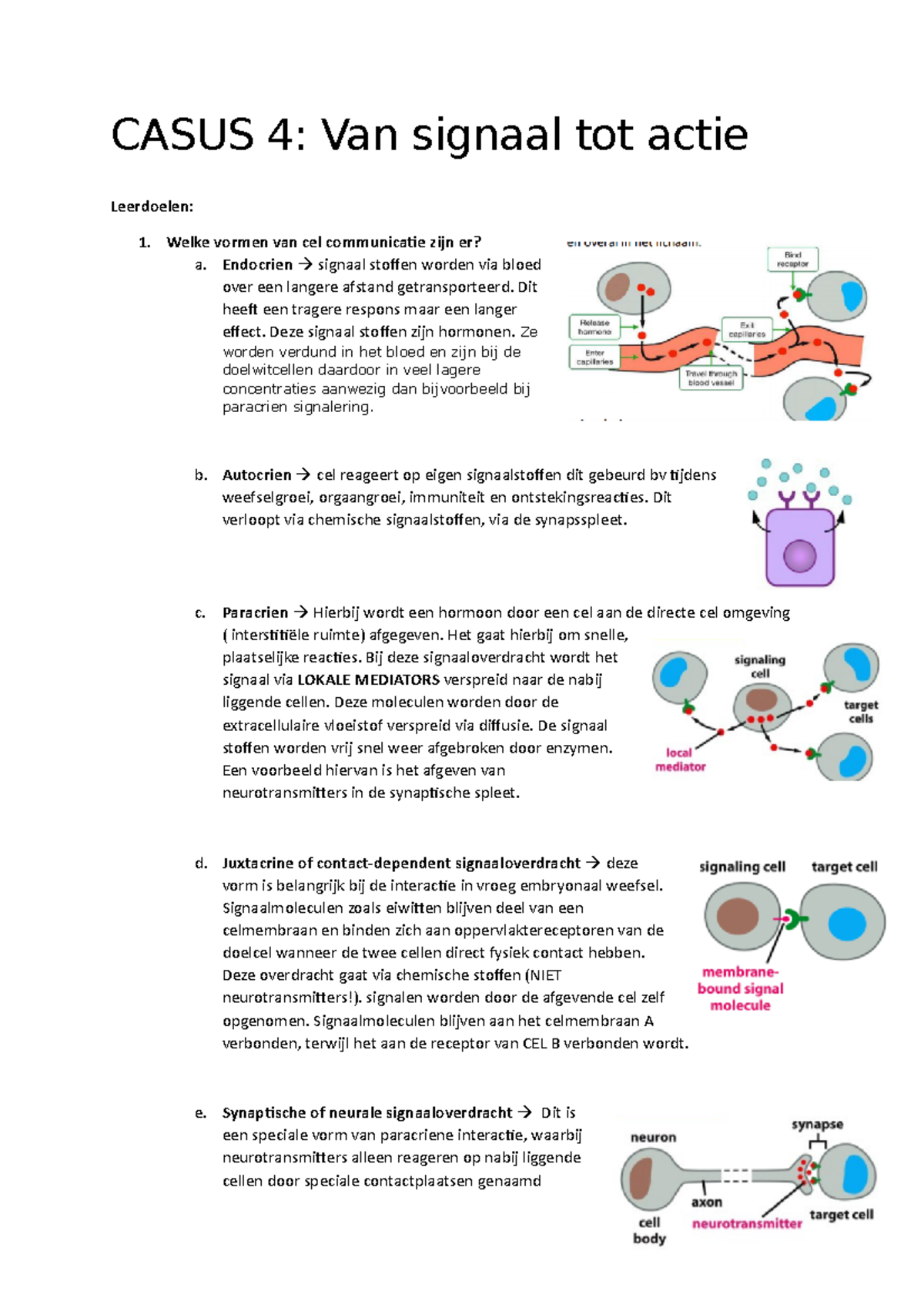 Casus 4 Van signaal tot actie - CASUS 4: Van signaal tot actie ...