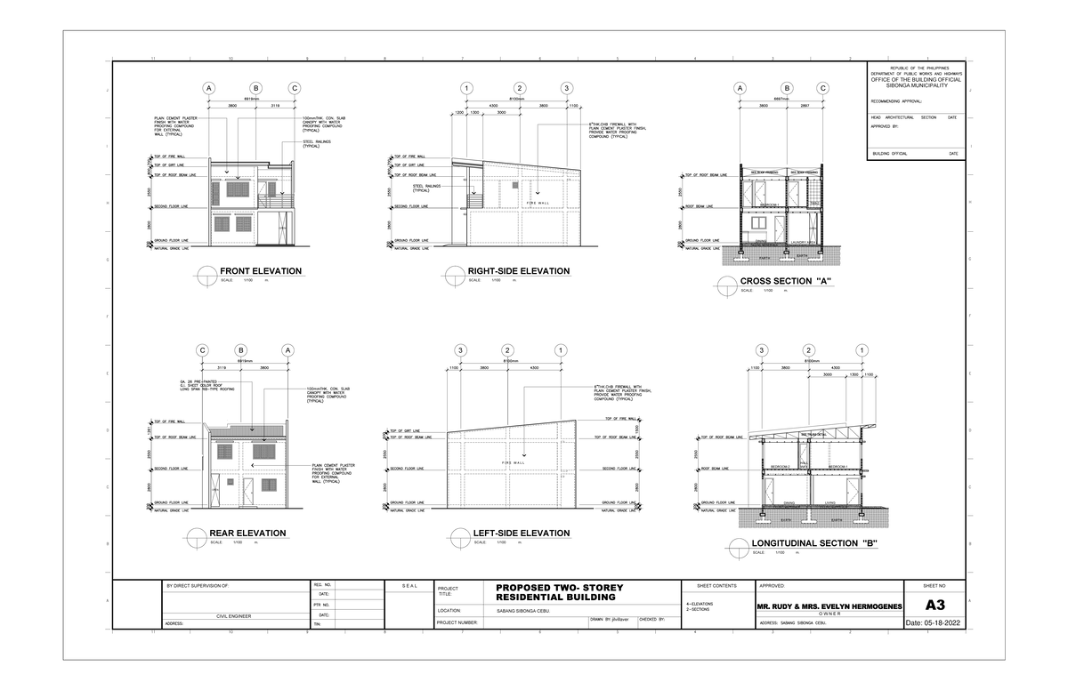Architectural detail - A3 - PROJECT NUMBER:LOCATION:TITLE: BY DIRECT ...
