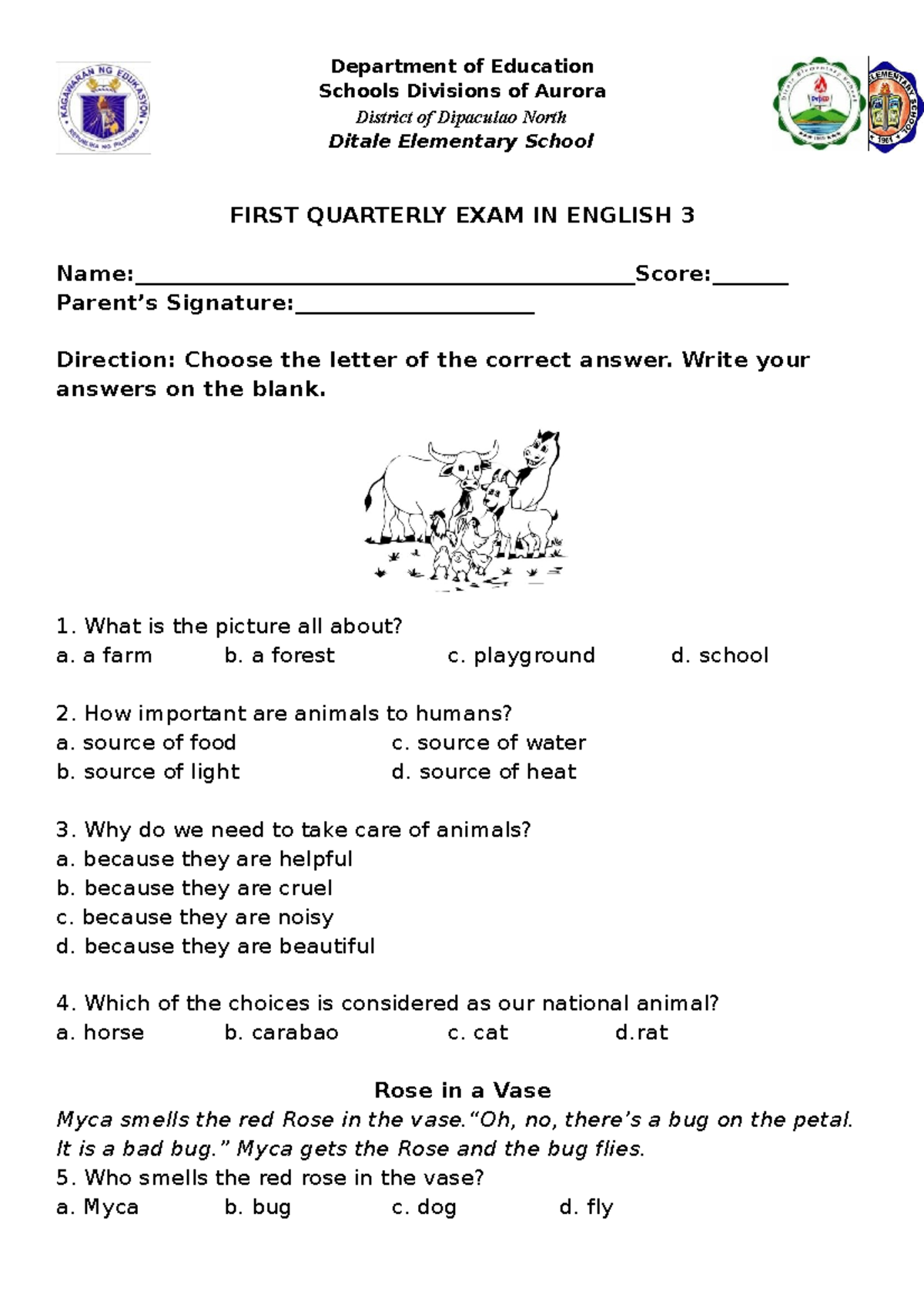 English-3-pt - these are test that can be used by learners to review ...