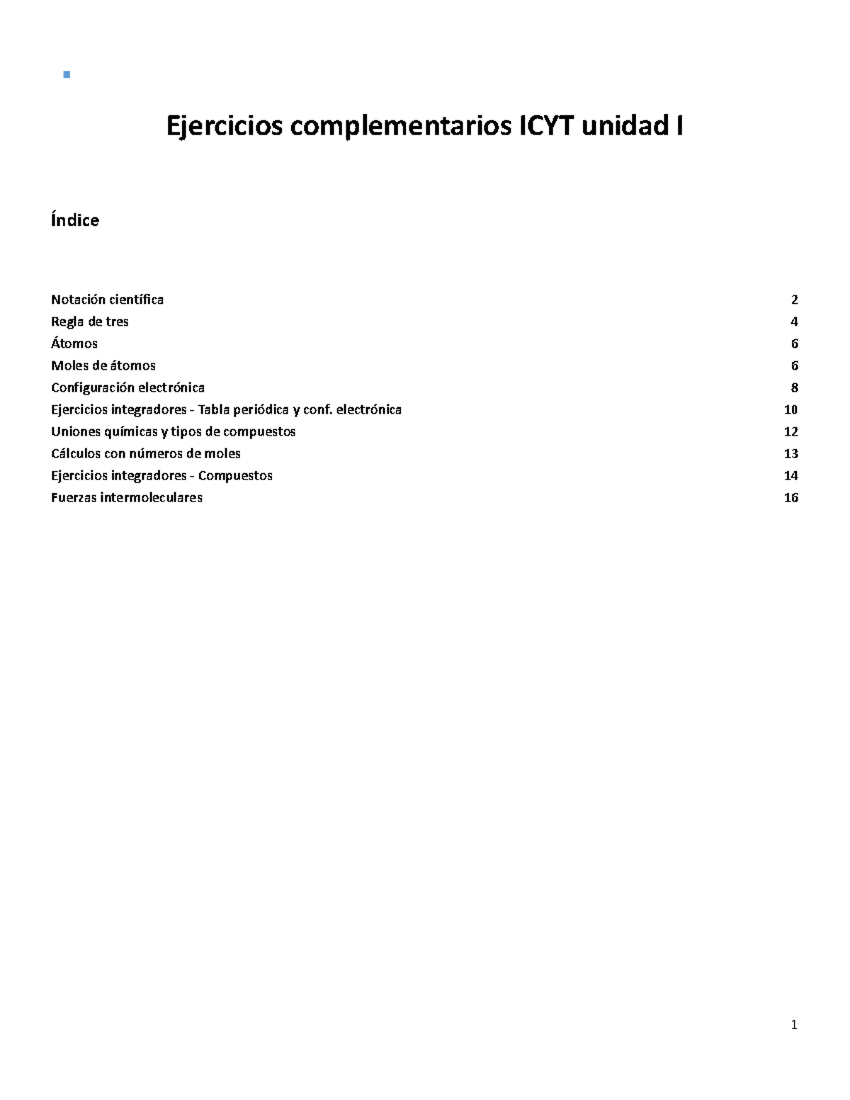 ICYT Cuadernillo práctico - Ejercicios complementarios ICYT unidad I ...