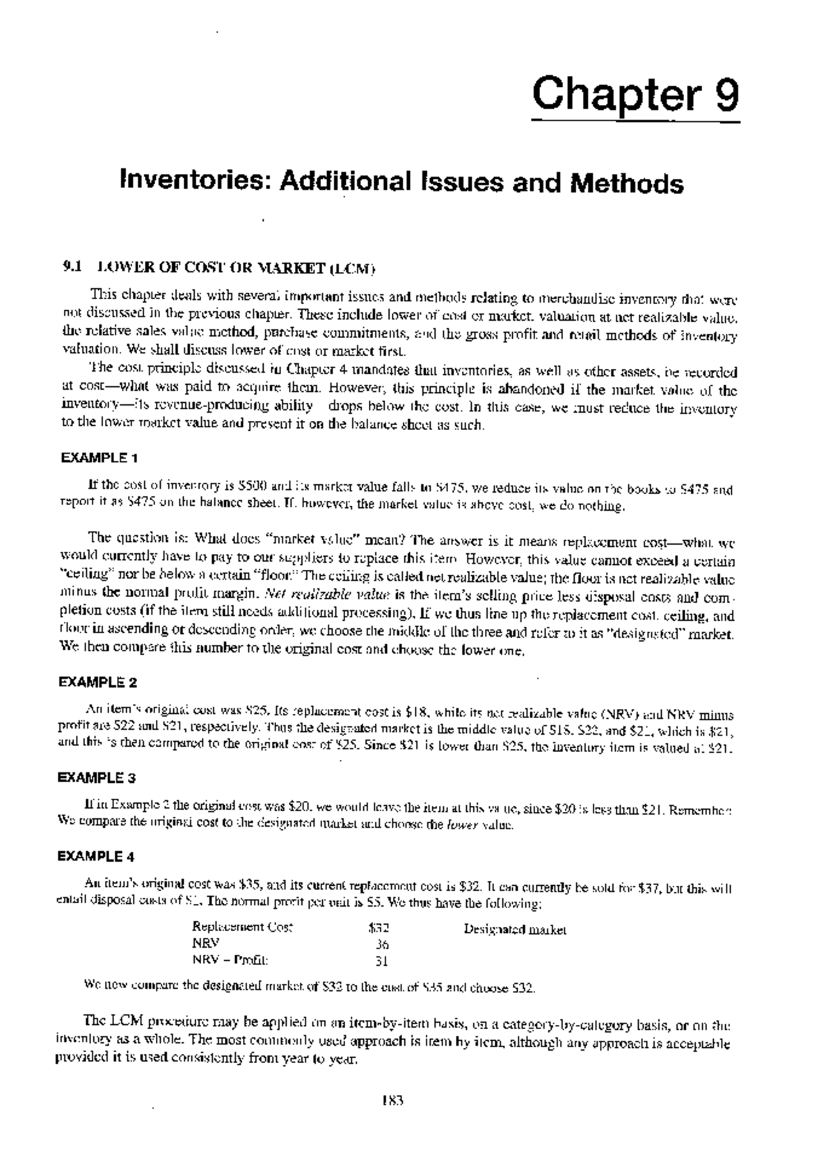 Chapter 3- Inventory Additional Issues - Management Accounting - Studocu
