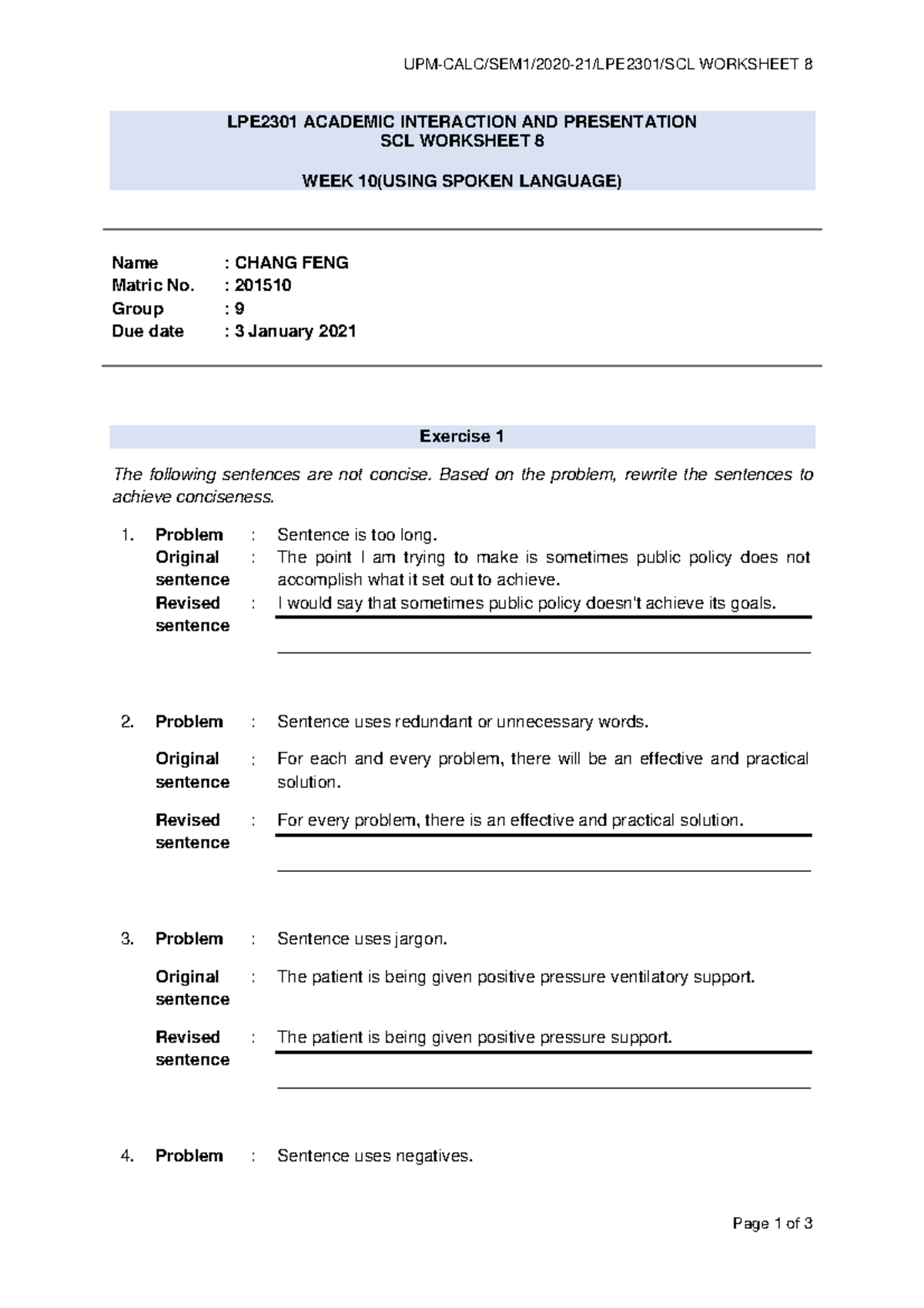 LPE2301 SCL Worksheet 8 SEM1 - UPM-CALC/SEM1/2020-21/LPE2301/SCL ...