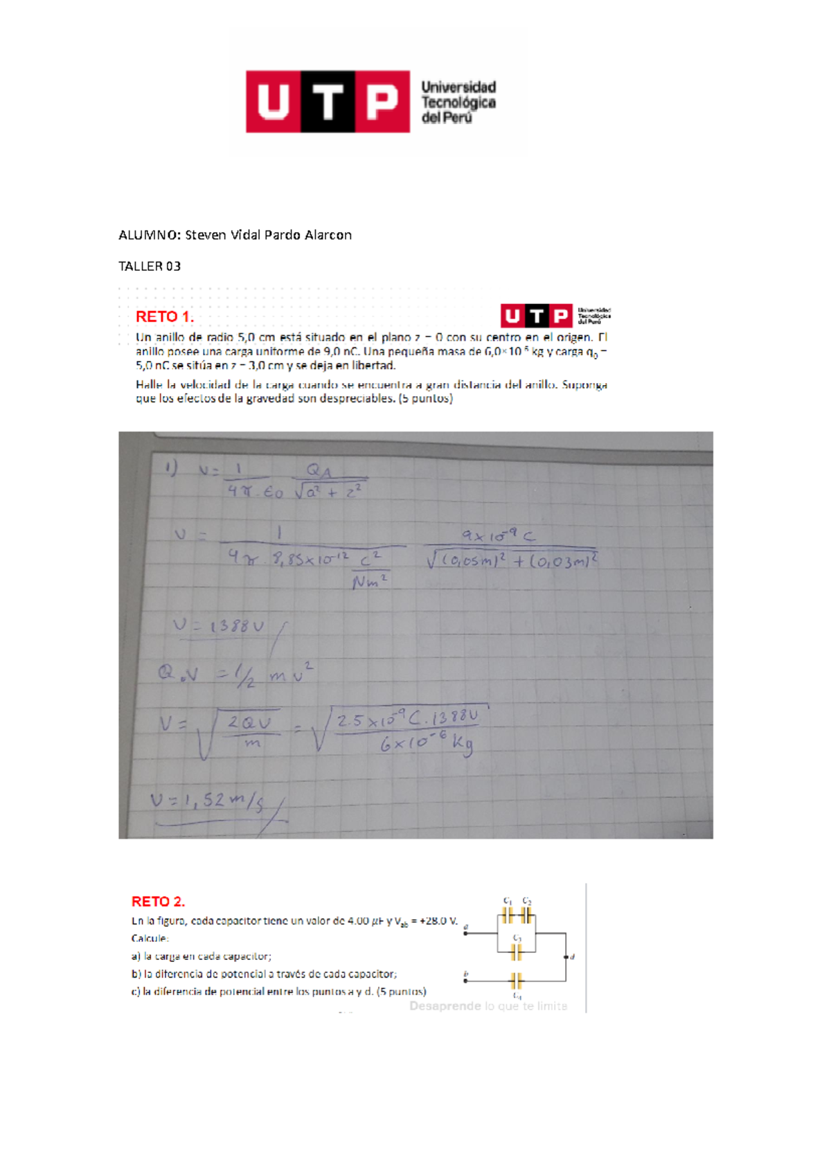 Steven Prado Alarcon - trabajo grupal - CALCULO APLICADO A LA FISICA 2 ...