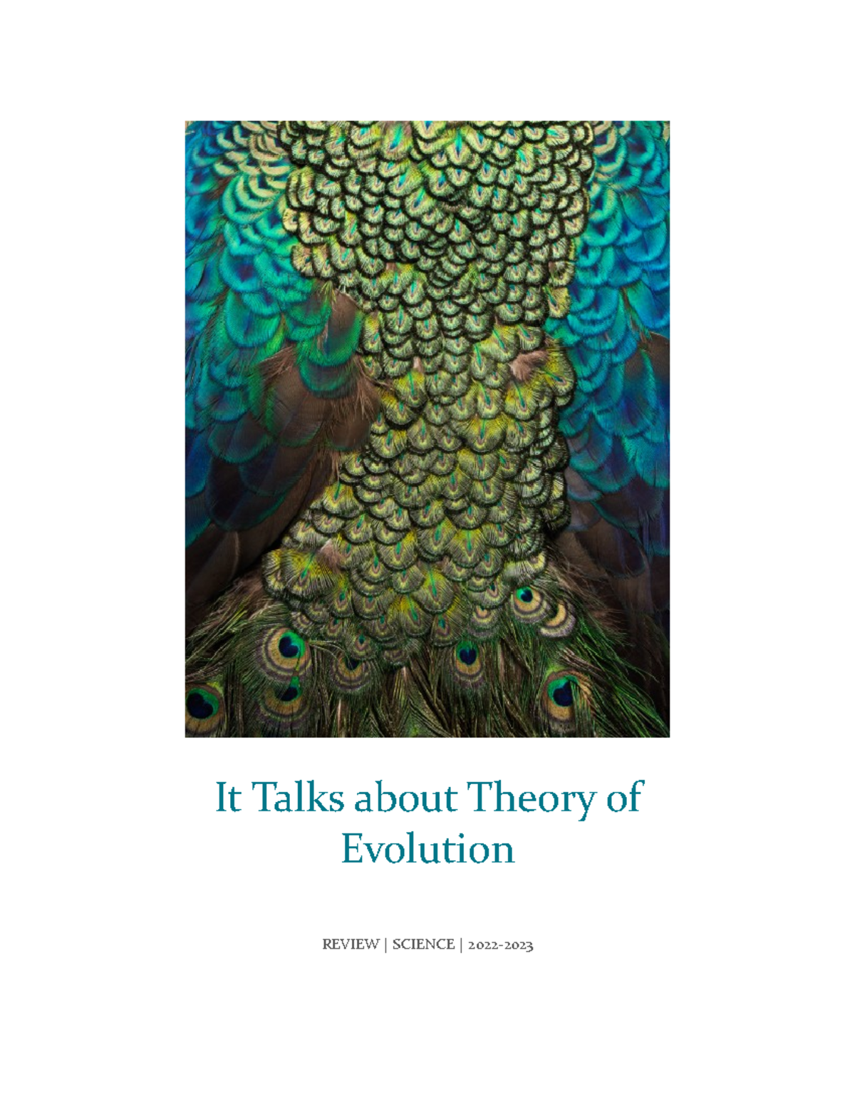 It Talks about Theory of Evolution Part 2 - It Talks about Theory of ...