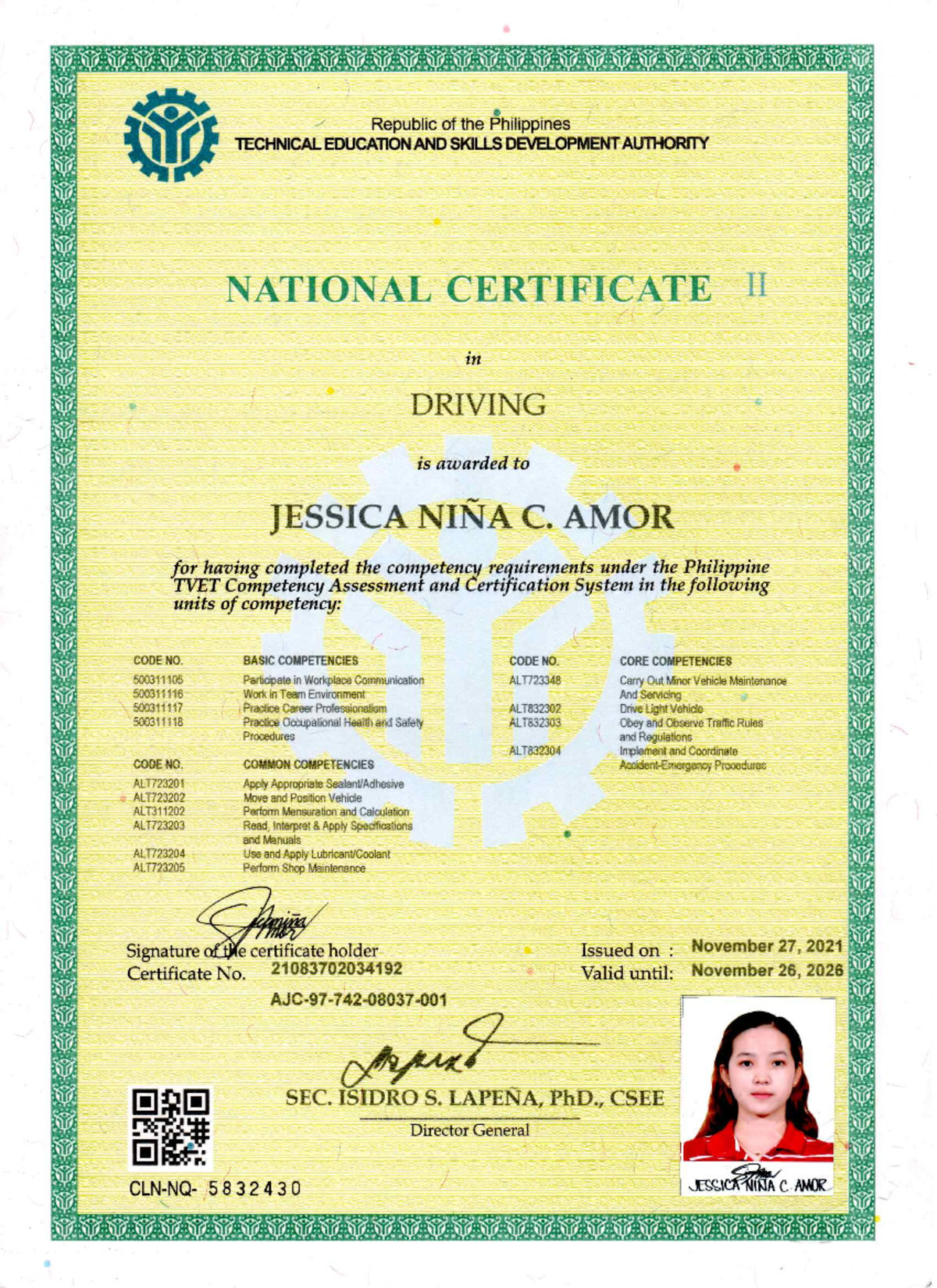 Driving NCII - Bachelor of Technology and Livelihood Education Major In ...