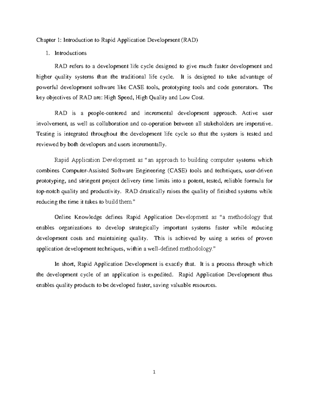 13. Lect 40 Rapid Application development - Chapter 1: Introduction to ...