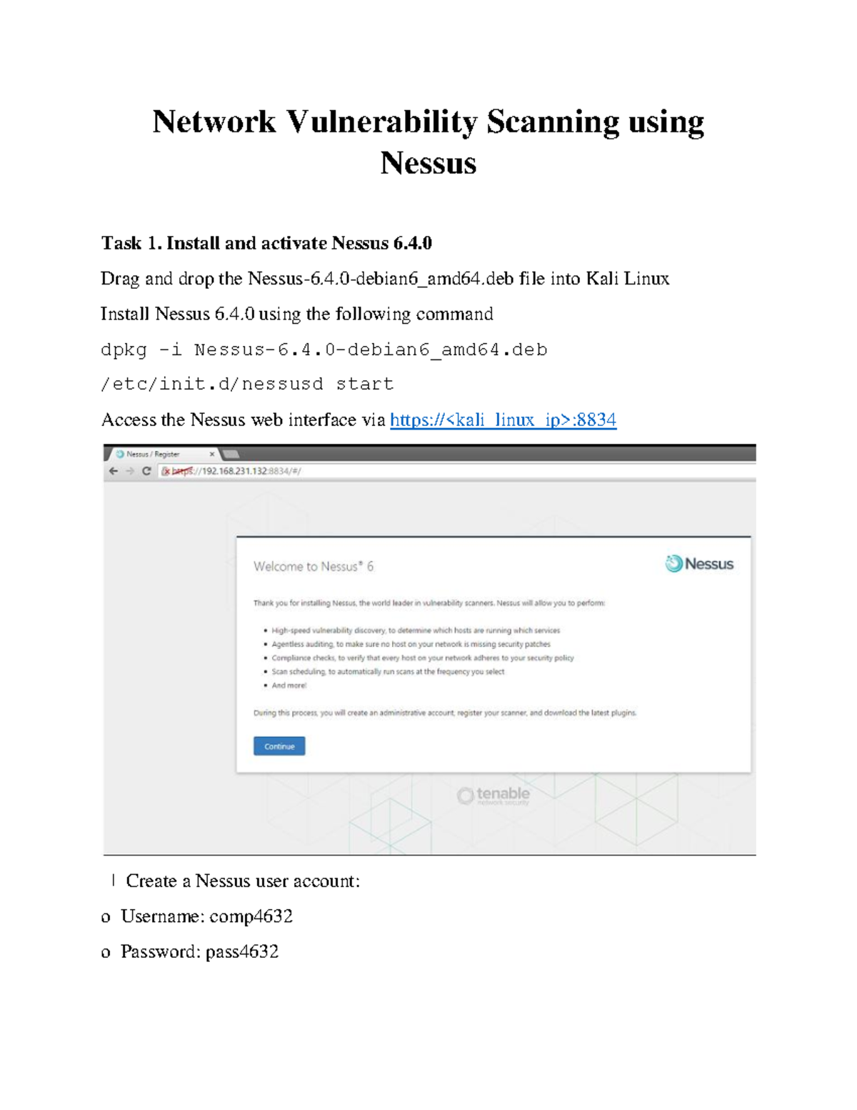 LAB - Chapter 5 - Vulnerability Scanning Nessus - Network Vulnerability Scanning using Nessus ...