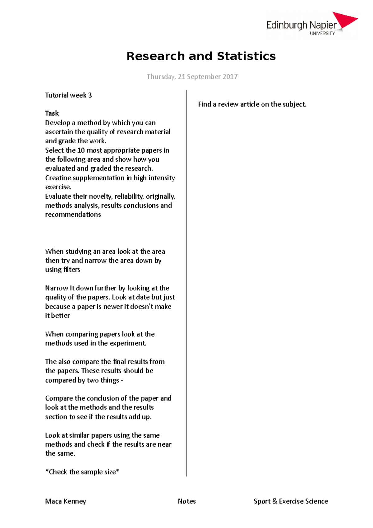 3 Research task - Research and Statistics Thursday, 21 September 2017 ...