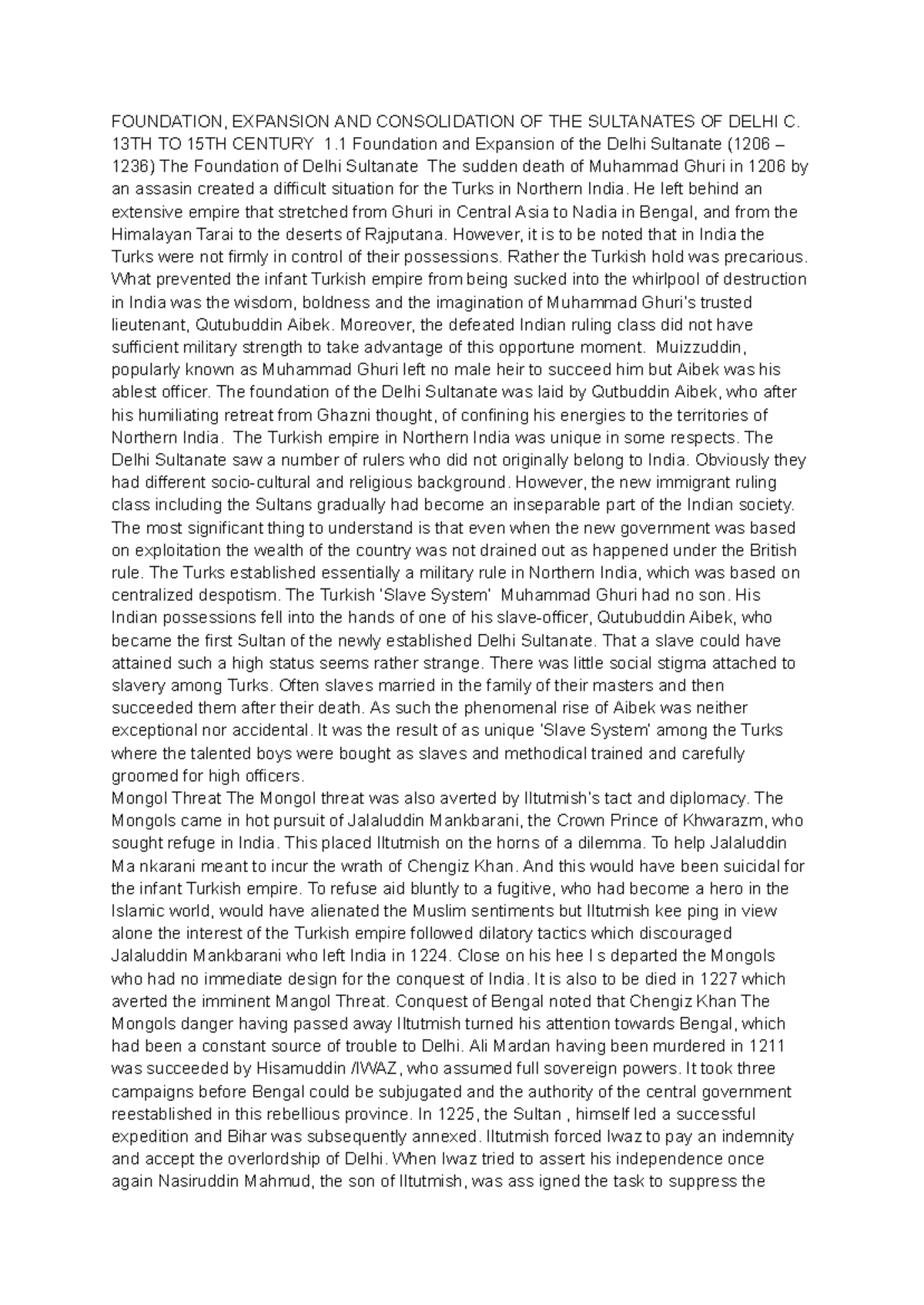Untitled document - FOUNDATION, EXPANSION AND CONSOLIDATION OF THE ...