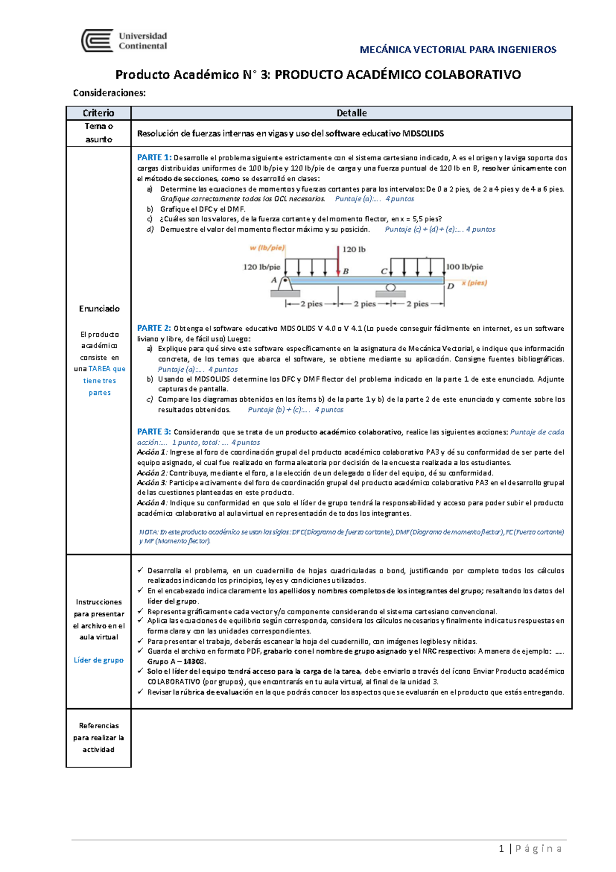 PA3 Producto Académico Colaborativo MVPI 2022-20A A - Producto Académico N° 3: PRODUCTO ...