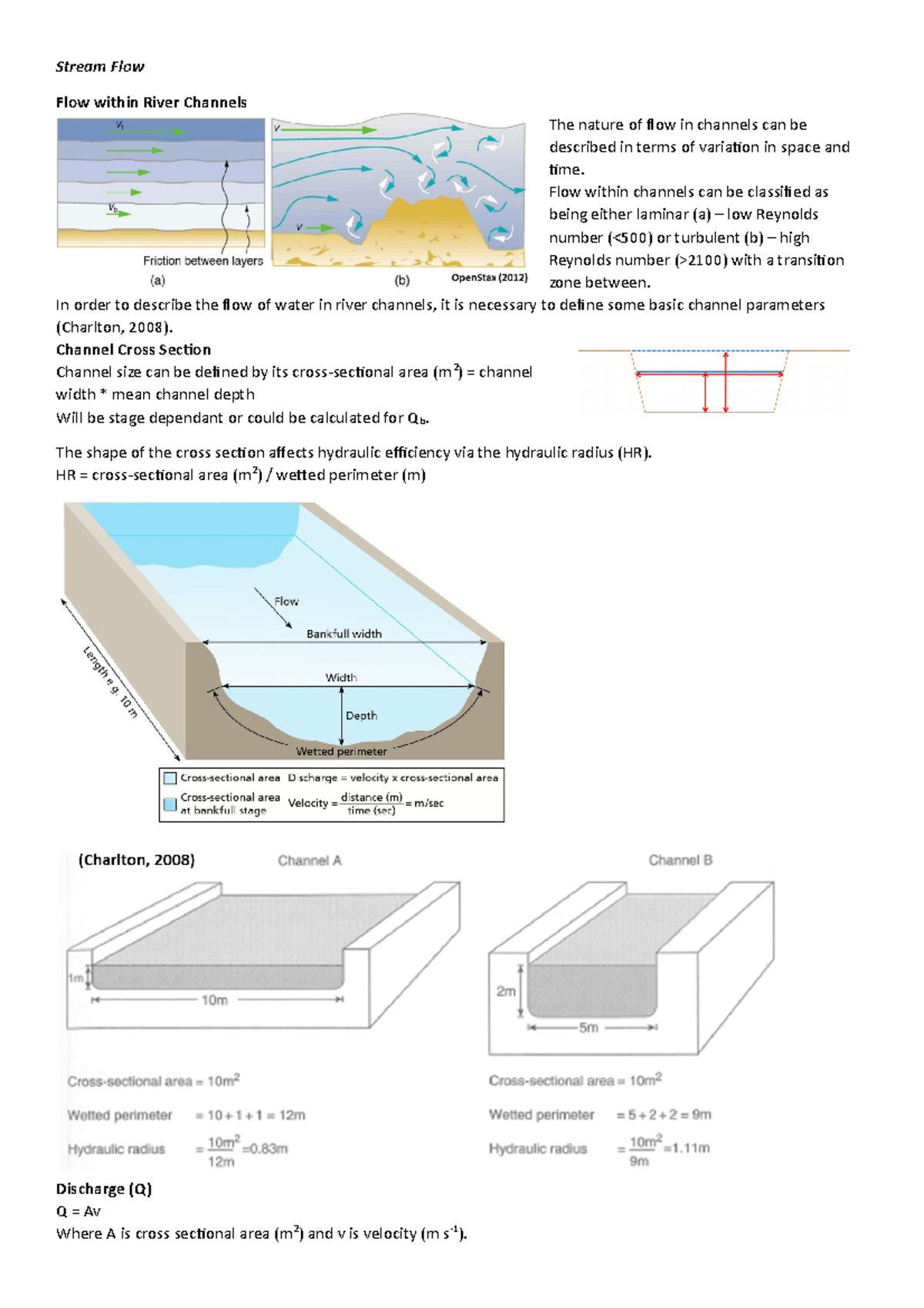 4 - Stream Energies and Stream Power Pt2 - Stream Flow Flow within ...