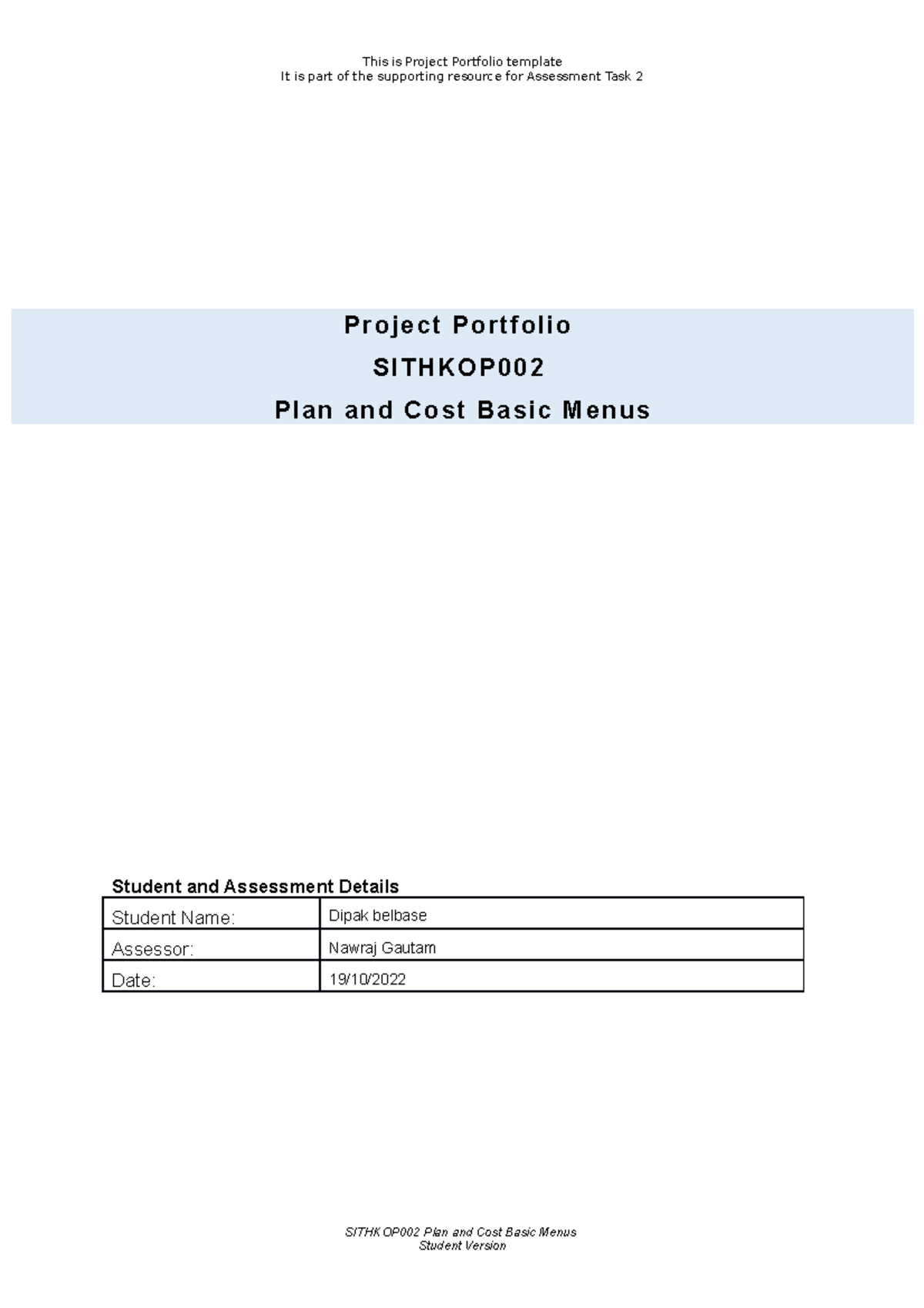Sithkop 002 Project Portfolio Task 2 - It is part of the supporting ...