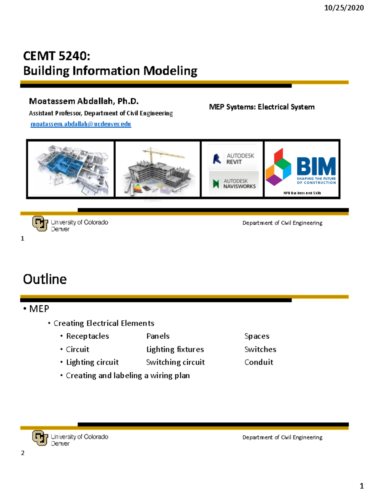 11.1 MEP - Electrical - lecture notes - Department of Civil Engineering ...