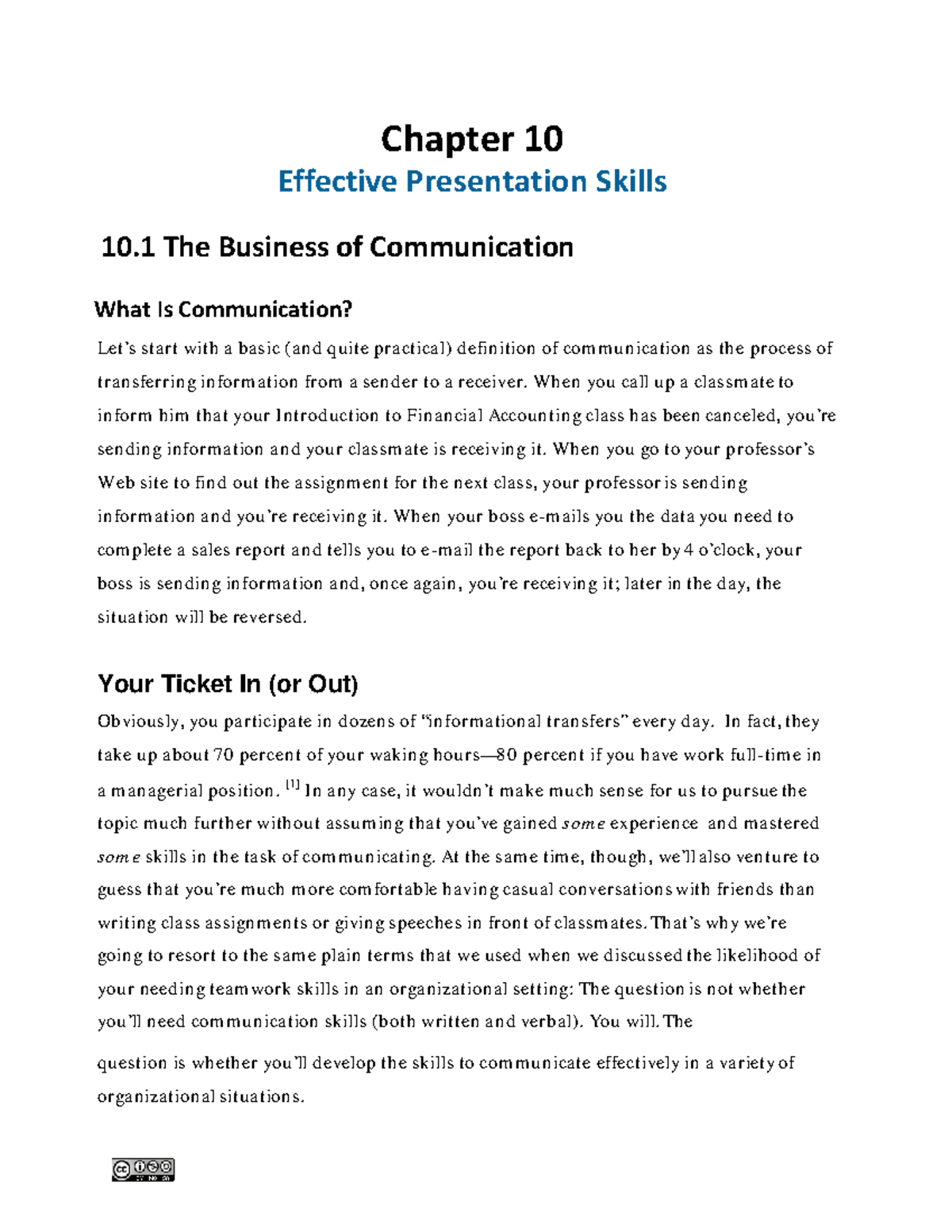 Electronic textbook - Chapter 10 - Chapter 10 Effective Presentation ...