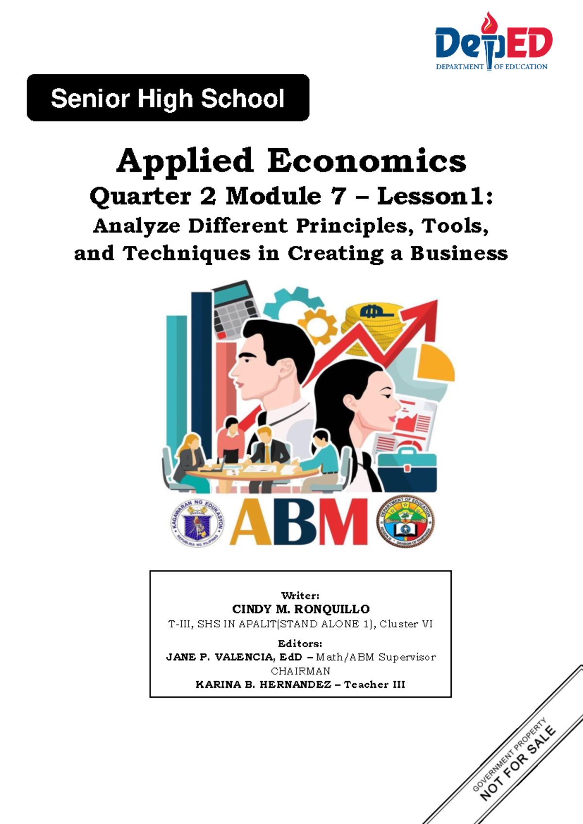 Applied Economics Q2 Module 7 Analyze Different Principles Tools and ...