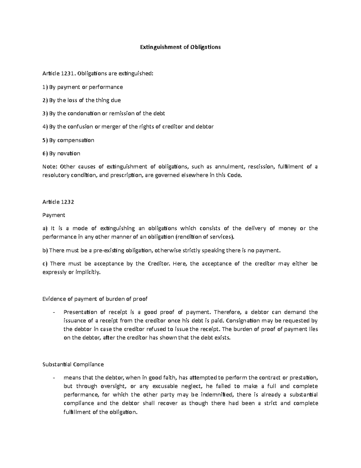 Extinguishment of Obligations - Extinguishment of Obligations Article ...
