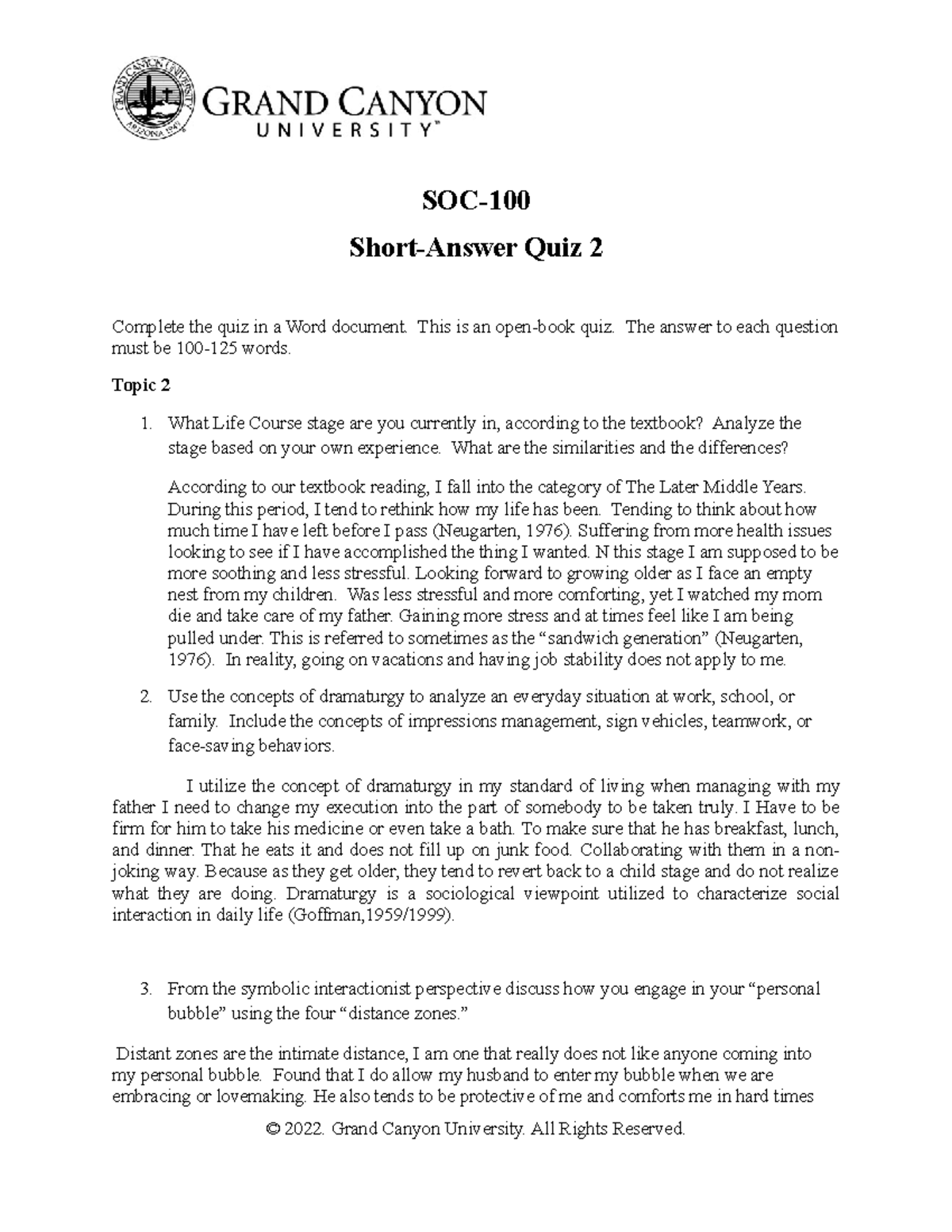 Short-Answer Quiz 2 - Short answer - SOC- Short-Answer Quiz 2 Complete ...