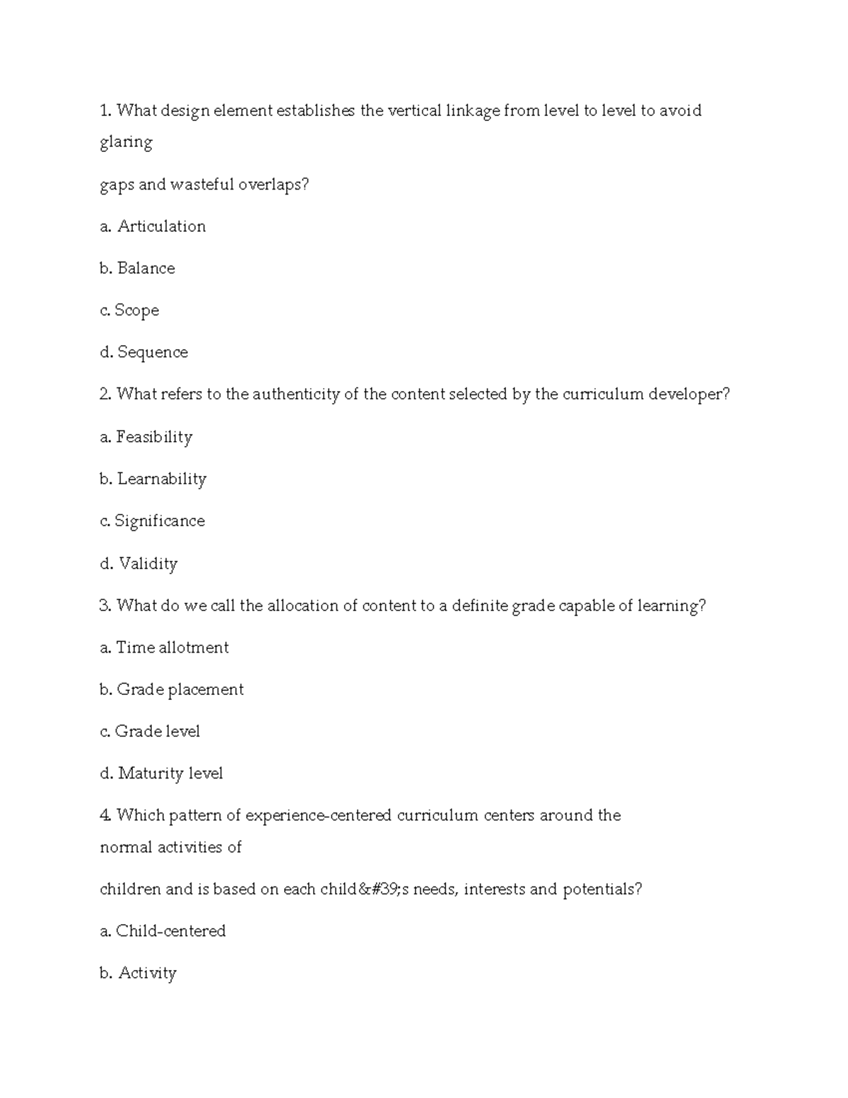 CDED 3 - Curriculum Development Education: Reviewer Variety for ...