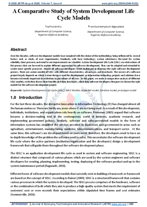System Development Life Cycle SDLC - THE SYSTEM DEVELOPMENT LIFE CYCLE ...