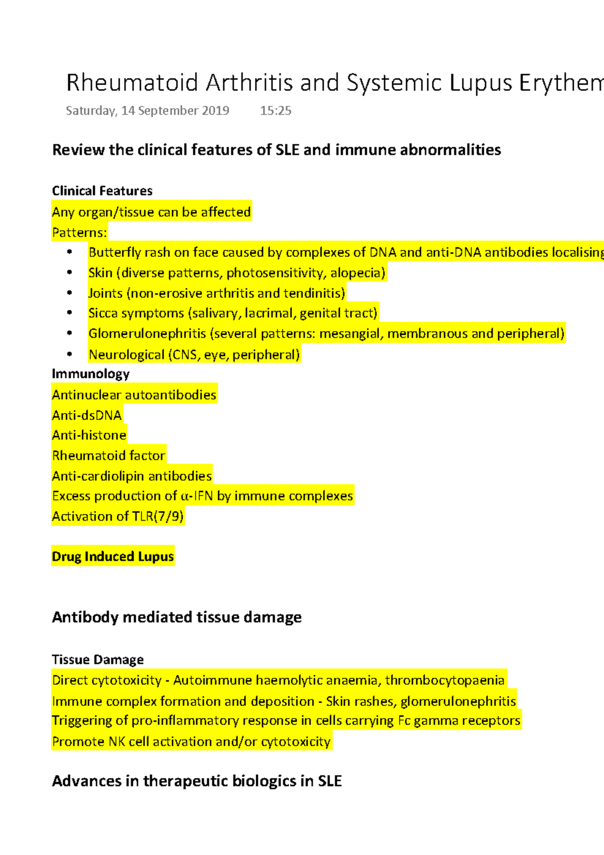 Rheumatoid Arthritis and Systemic Lupus Erythematosus - Review the ...