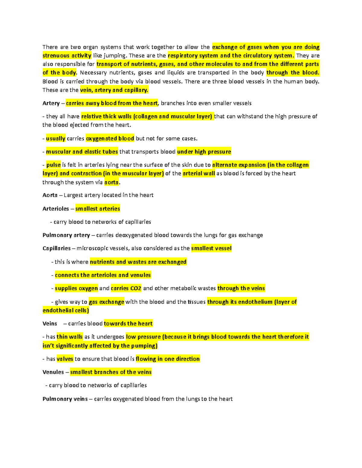 Science Lesson 1 PART 1 1 - There are two organ systems that work ...