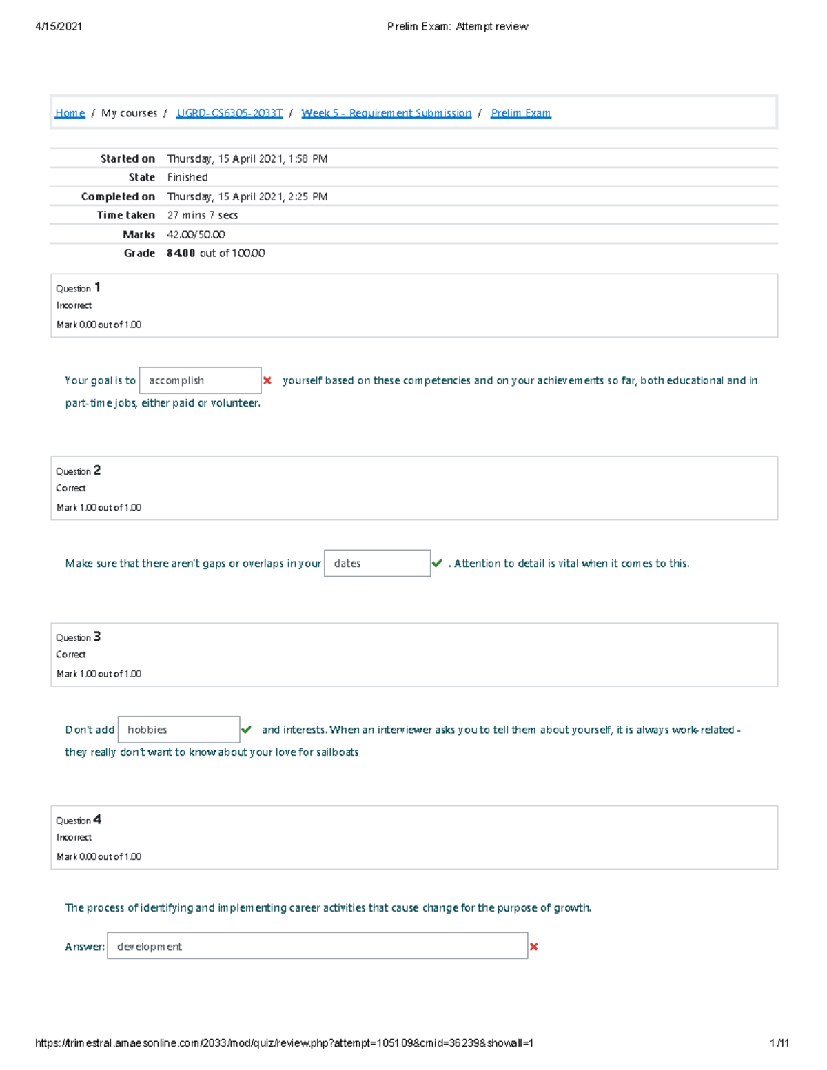 Pdfcoffee.com ugrd-cs6305-cs-practicum-prelim-exam-pdf-pdf-free - Home / My courses / - Studocu