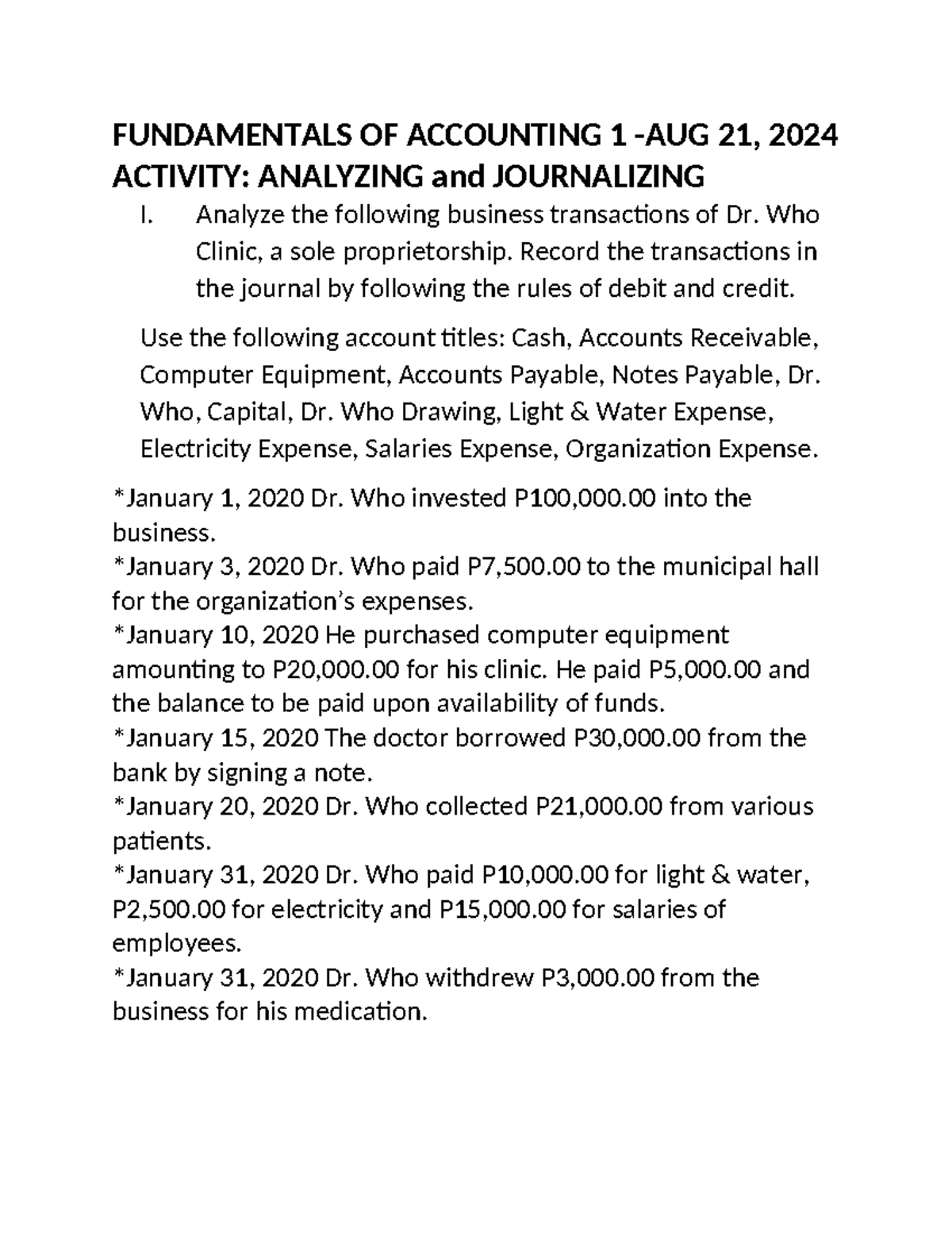 FABM 1 Rules OF Debit AND Credit-24-25 - FUNDAMENTALS OF ACCOUNTING 1 ...