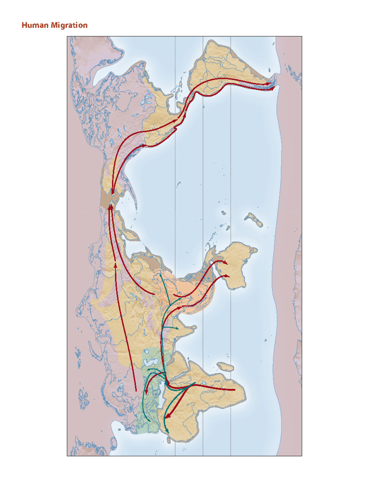 Ch01map02-worksheet - This is a map for History - Human Migration Human ...