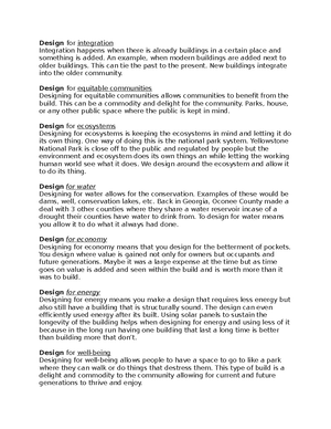 ARC 1015 Final Exam - ARC 1015 F2022 teaching/learning goals ...