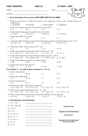 Q1 Activity 1 Factoring Polynomials with Common Monomial Factors - NAME ...
