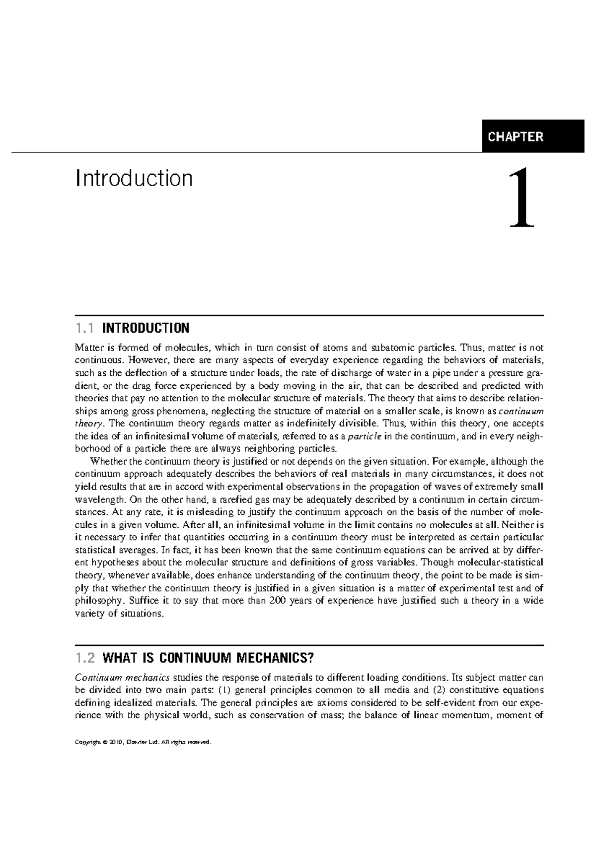 Chapter 1-2 - pdf - CHAPTER Introduction 1 1 INTRODUCTION Matter is formed of molecules, which ...