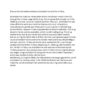 Drug abuse - discussion 1 - Explain the drug use continuum and how can ...