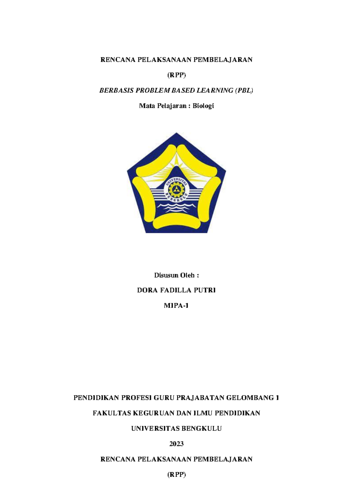 RPP PPAE - rpp - RENCANA PELAKSANAAN PEMBELAJARAN (RPP) BERBASIS ...