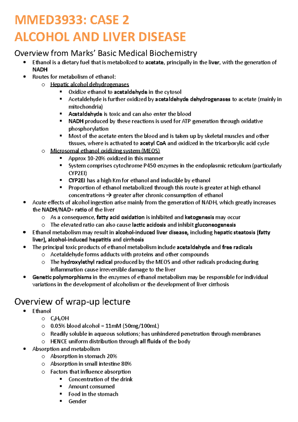 Alcohol-exam-notes - Summary Marks' Essential Medical Biochemistry ...