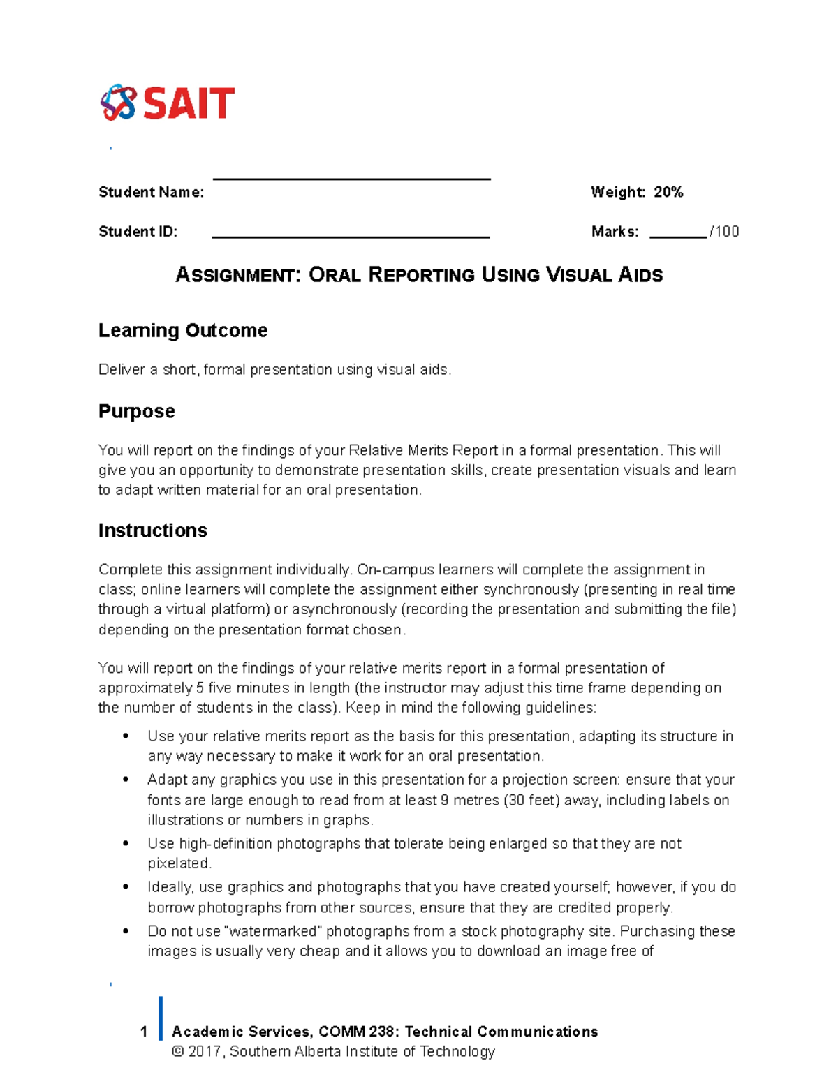6246676 580082202 Oral Reportingusing Visual Aids - Student Name ...