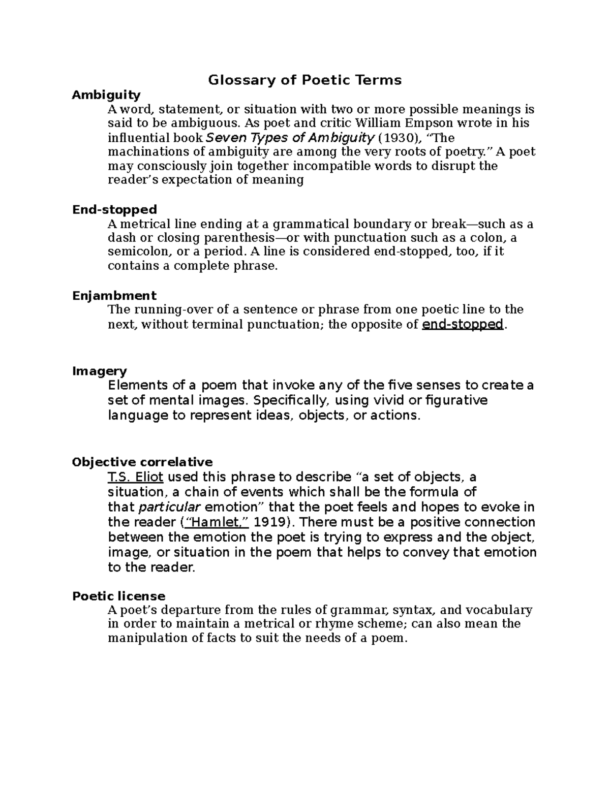 Glossary Of Poetic Terms Glossary Of Poetic Terms Ambiguity A Word glossary-of-poetic-terms-glossary-of-poetic-terms-ambiguity-a-word