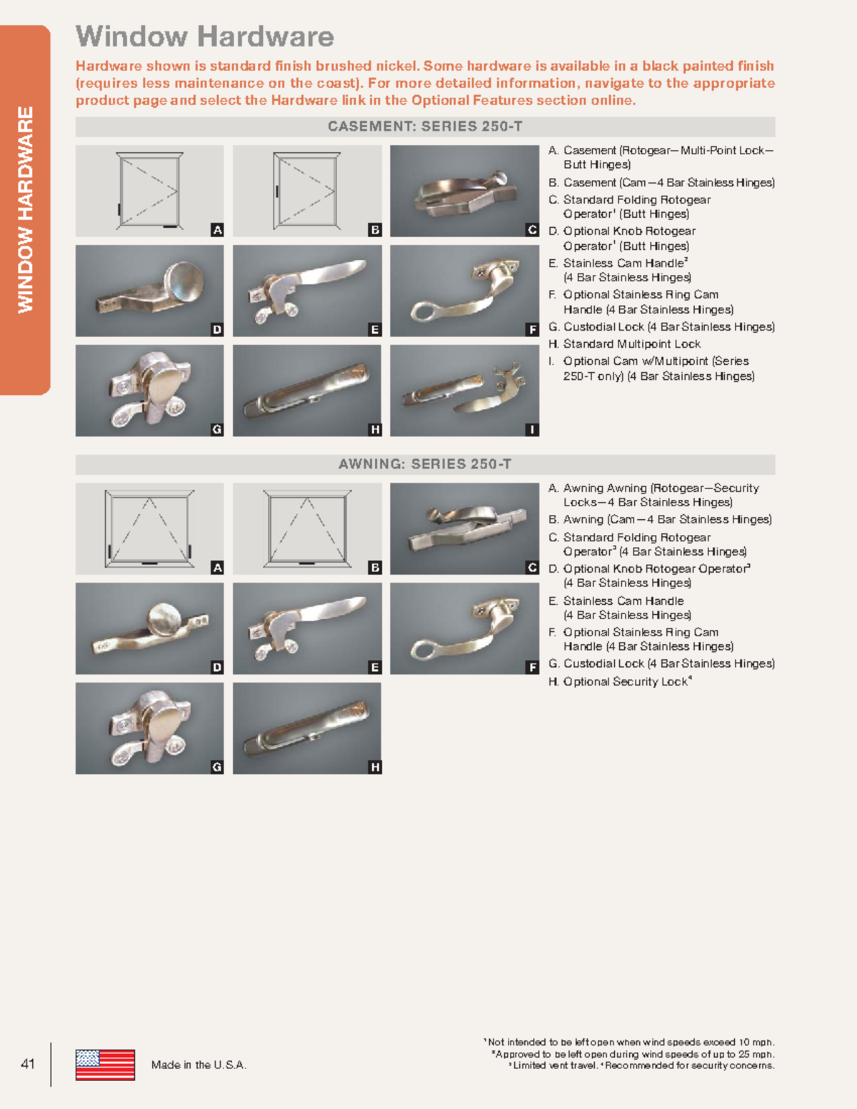 Window-Hardware - 41 Made in the U.S. Window Hardware WINDOW HARDWARE ...