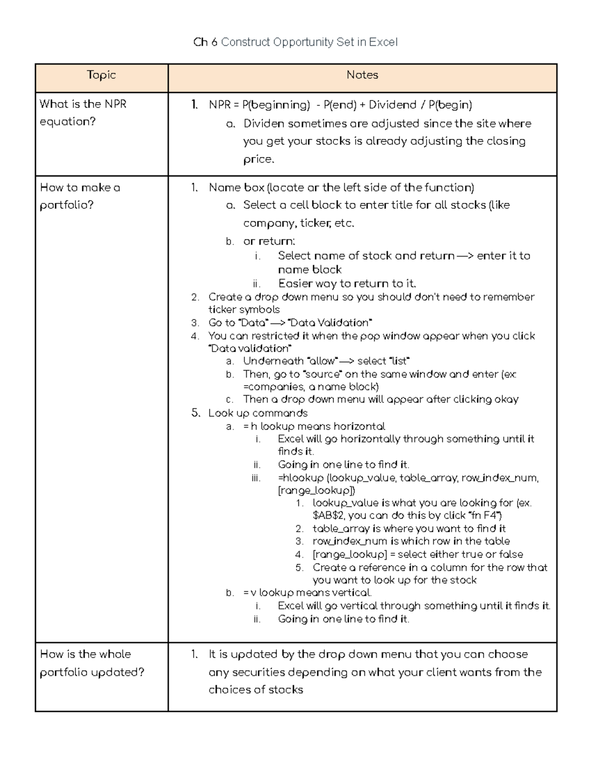 FIN 136 Lecture 10-11 Ch 6 Construct Opportunity Set in Excel - Ch ...