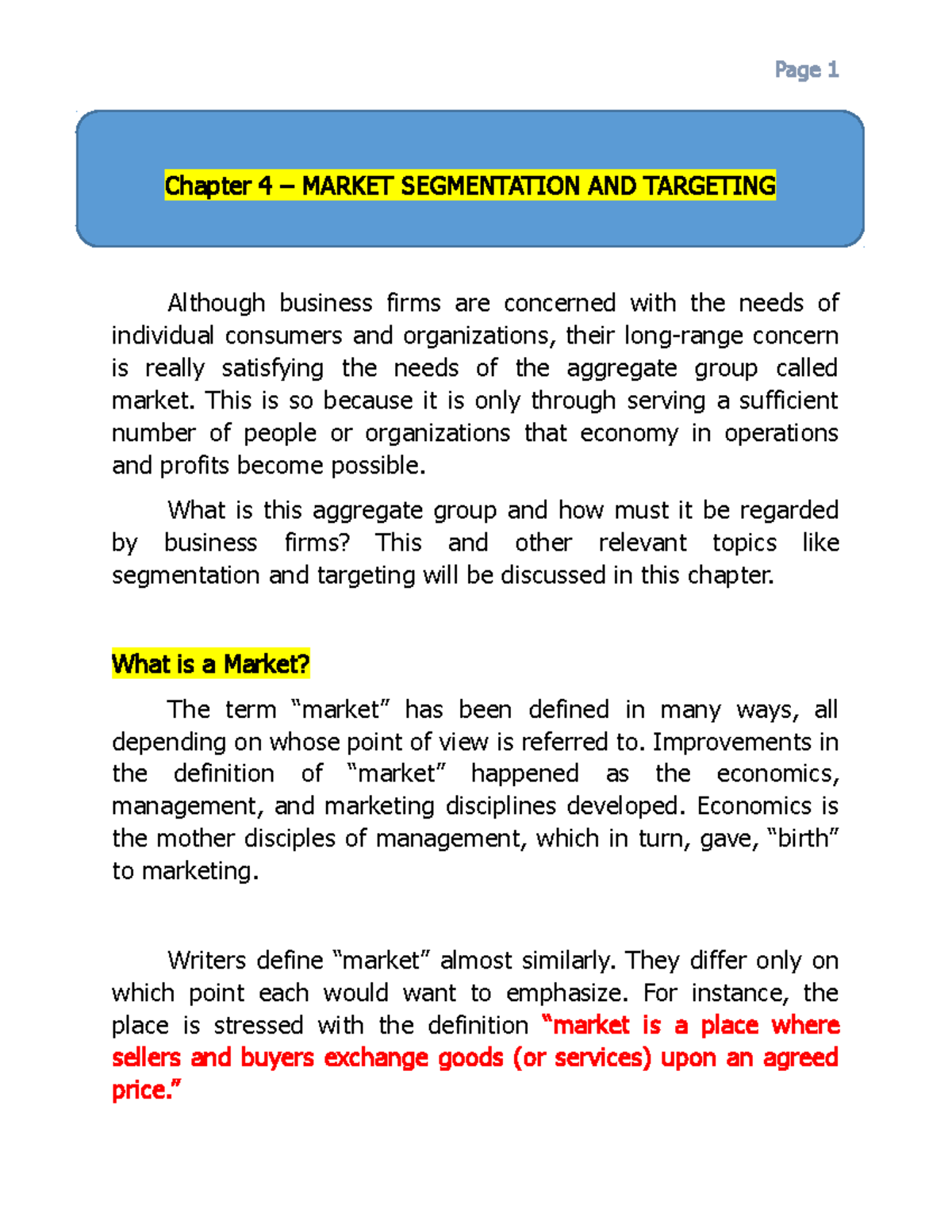 Chapter 4 - Market Segmentation and Targeting (Business Marketing ...