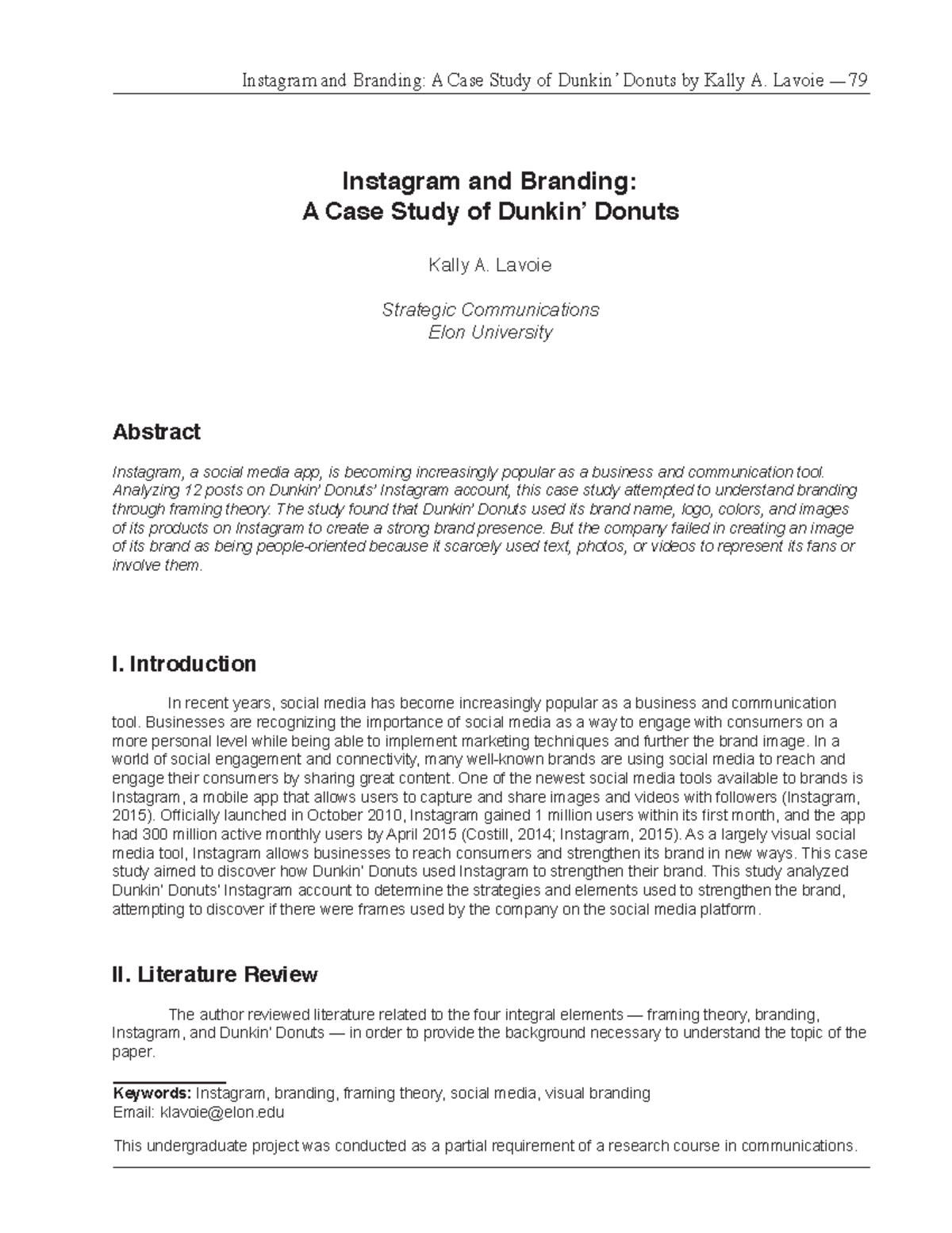 Dunkin Donut - Research - Instagram and Branding: A Case Study of ...