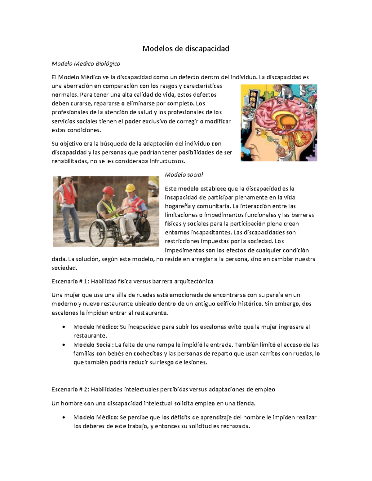 Modelos de discapacidad - Modelos de discapacidad Modelo Medico ...